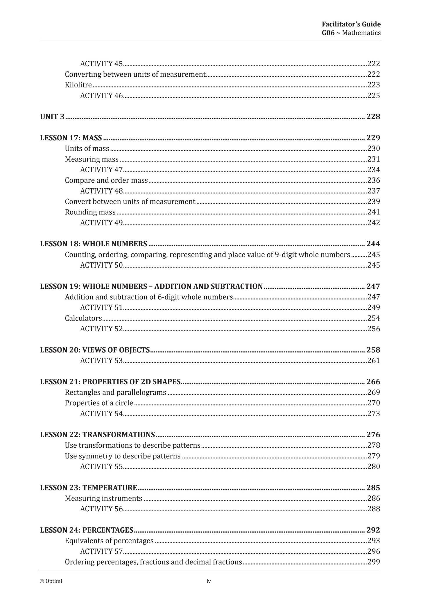 Intermediate Phase Grade 6 Facilitator's Guide Mathematics by Impaq - Issuu
