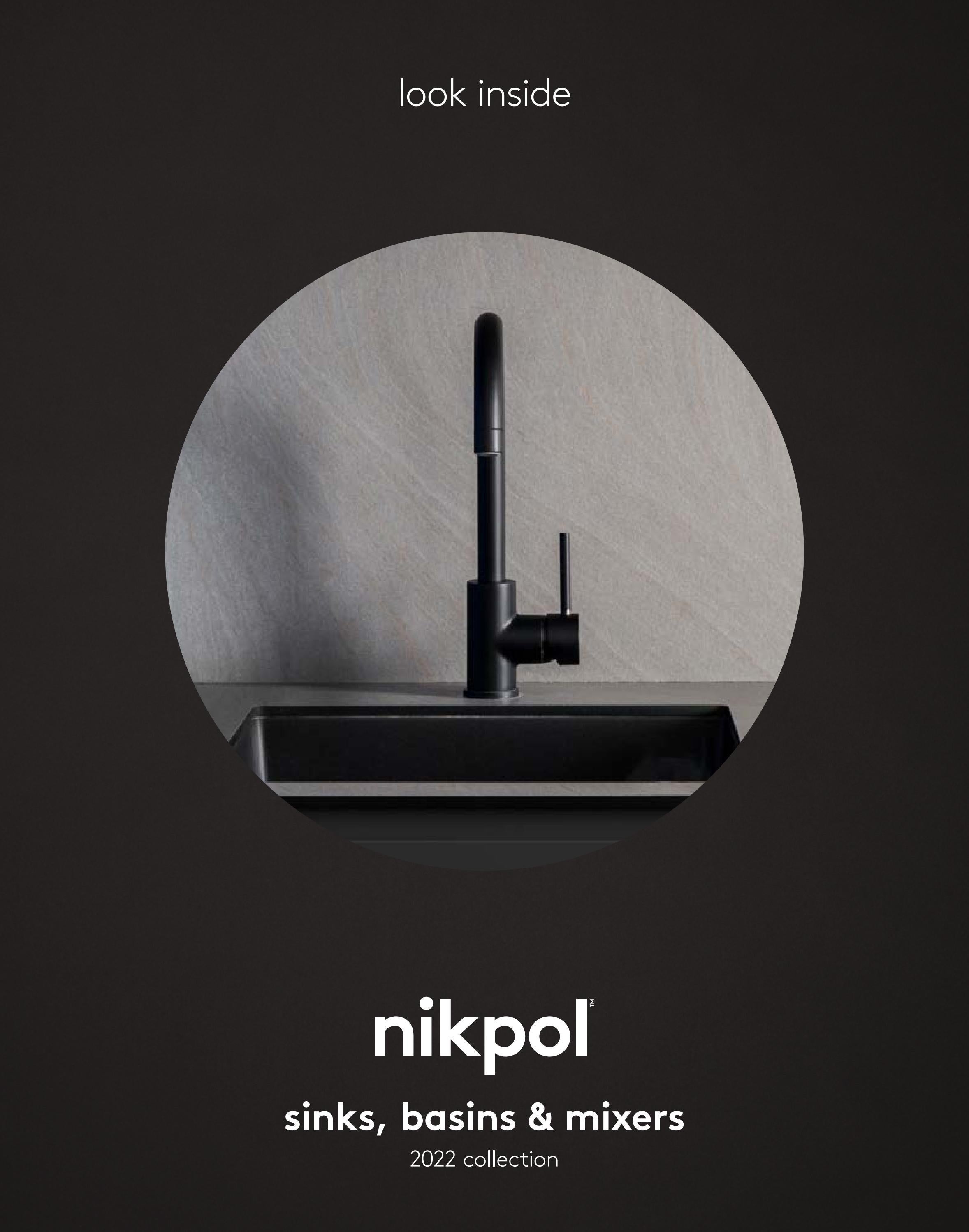 Sinks, Basins & Mixers Brochure by Nikpol Australia - Issuu