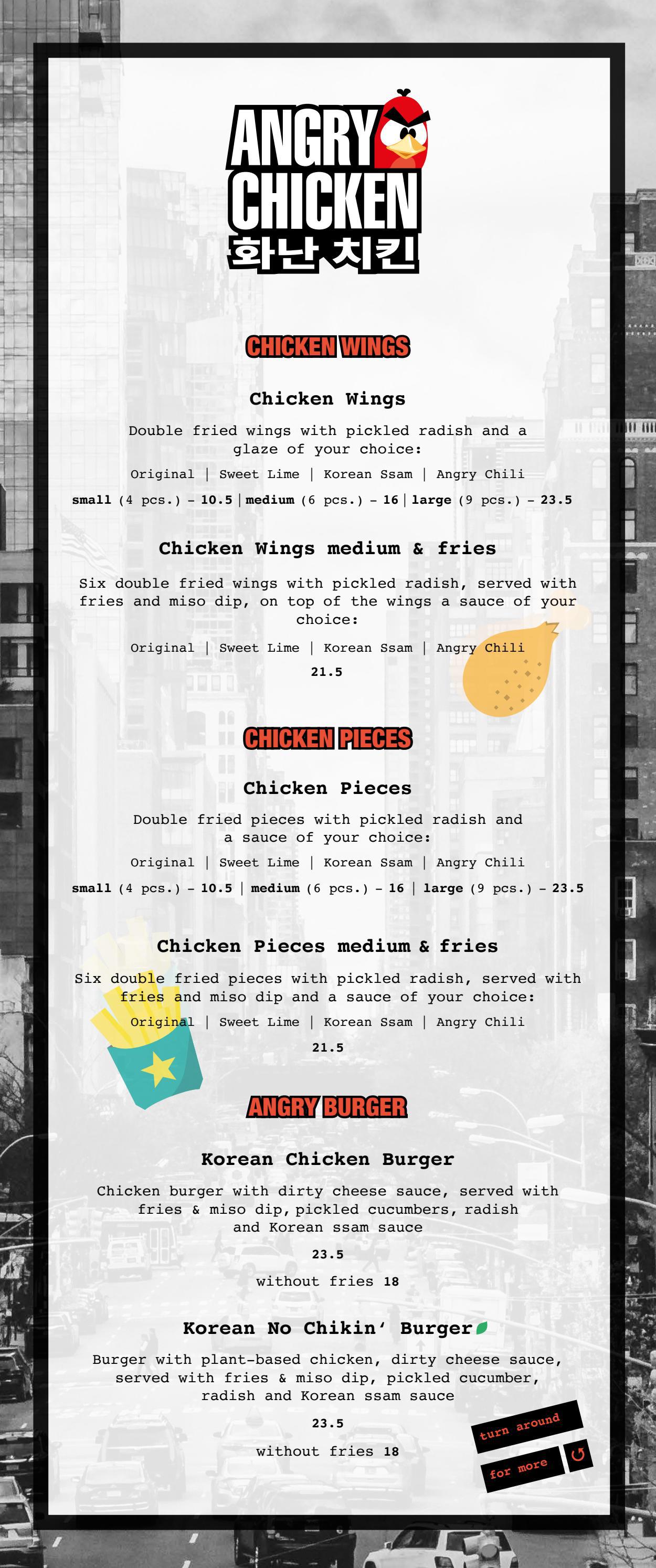 Menu by ANGRY CHICKEN by Familie Wiesner Gastronomie AG - Issuu