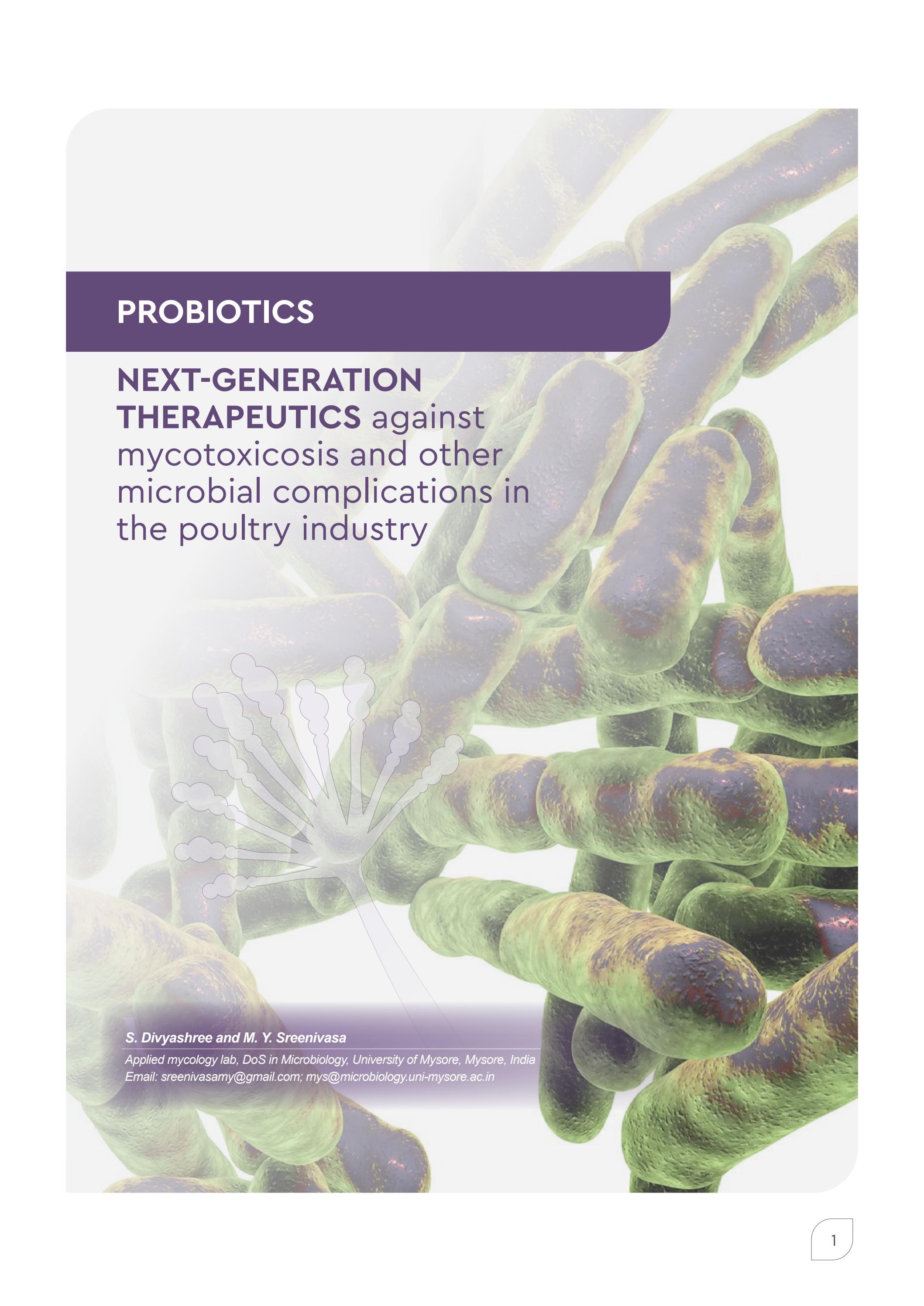 Probiotics - Next-Generation Therapeutics in the poultry industry by ...