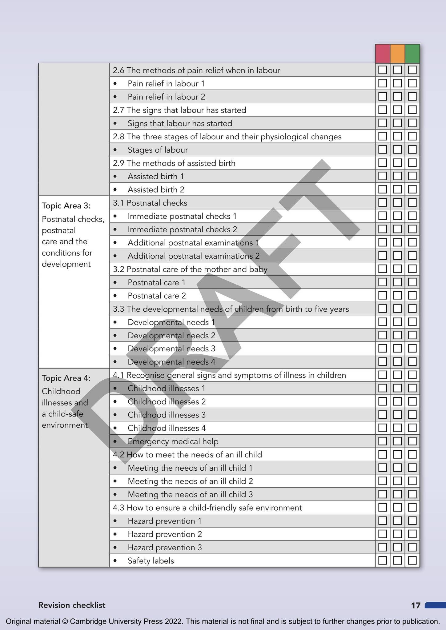 Cambridge Nationals Child Development Revision Guide Issuu Sample by ...