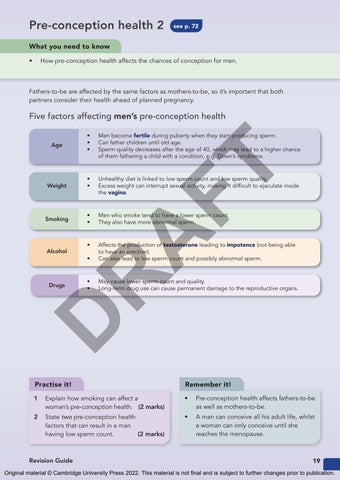 Cambridge Nationals Child Development Revision Guide Issuu Sample by ...