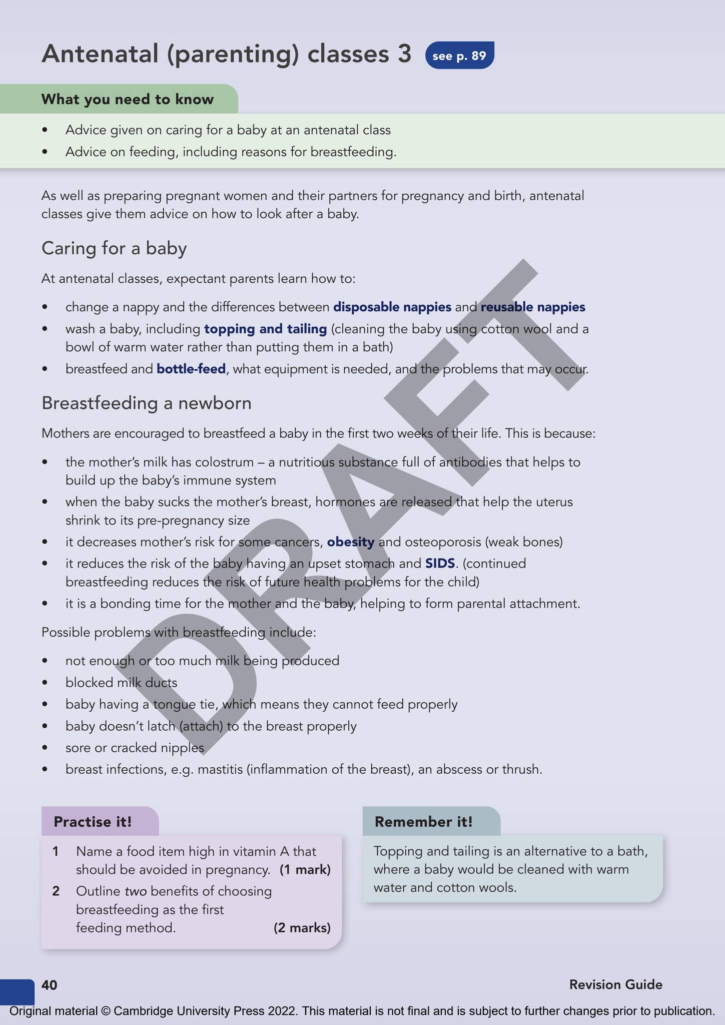 Cambridge Nationals Child Development Revision Guide Issuu Sample by ...