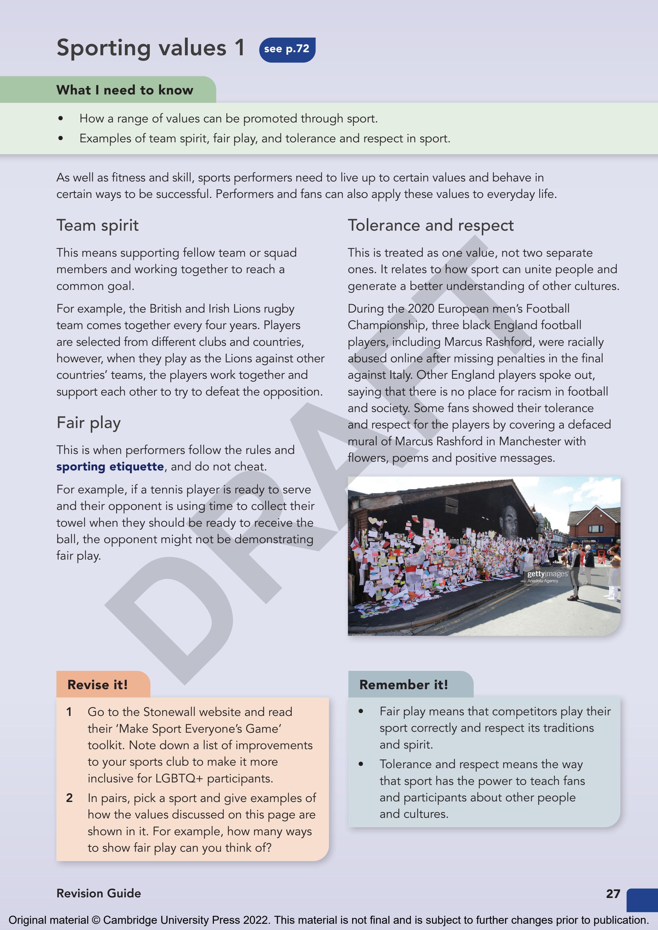 Cambridge Nationals Sport Studies Revision Guide Issuu Sample by ...