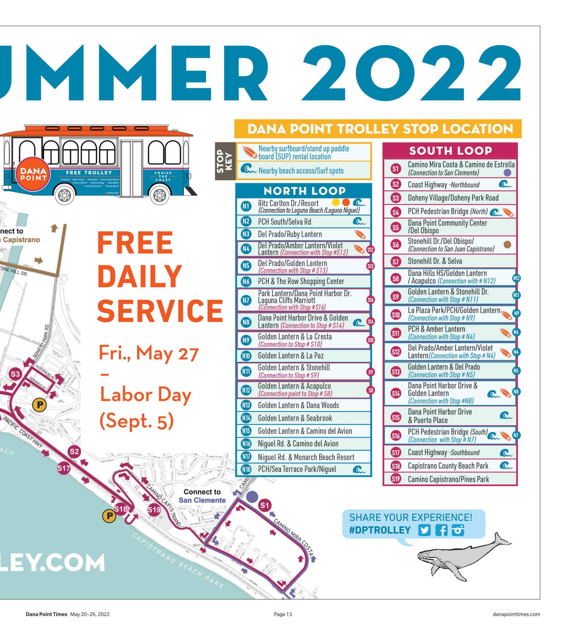 2022 Trolley Information & Route Map by Dana Point Times - Issuu