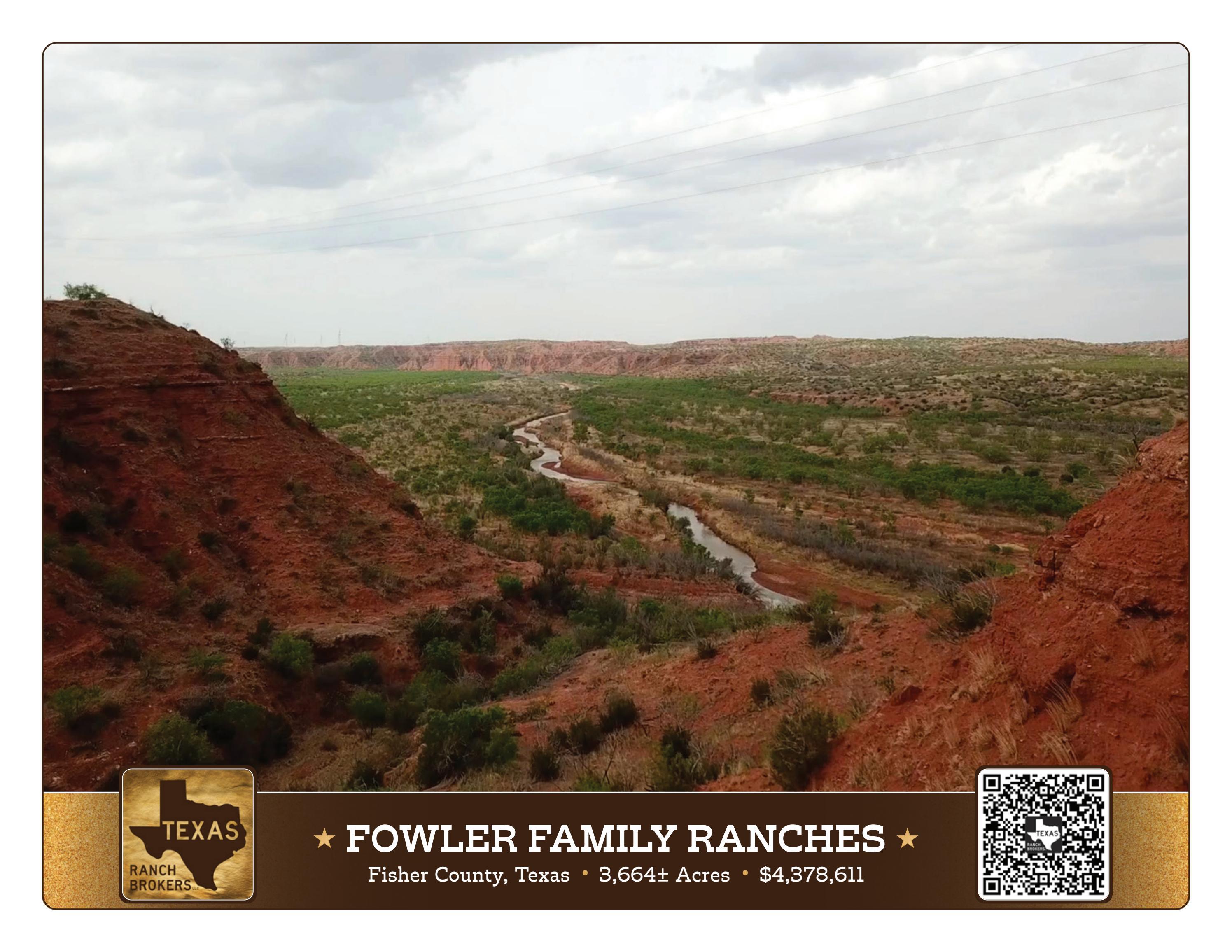 Fowler Family Ranches, Fisher County, Texas, Texas Ranch Brokers by ...