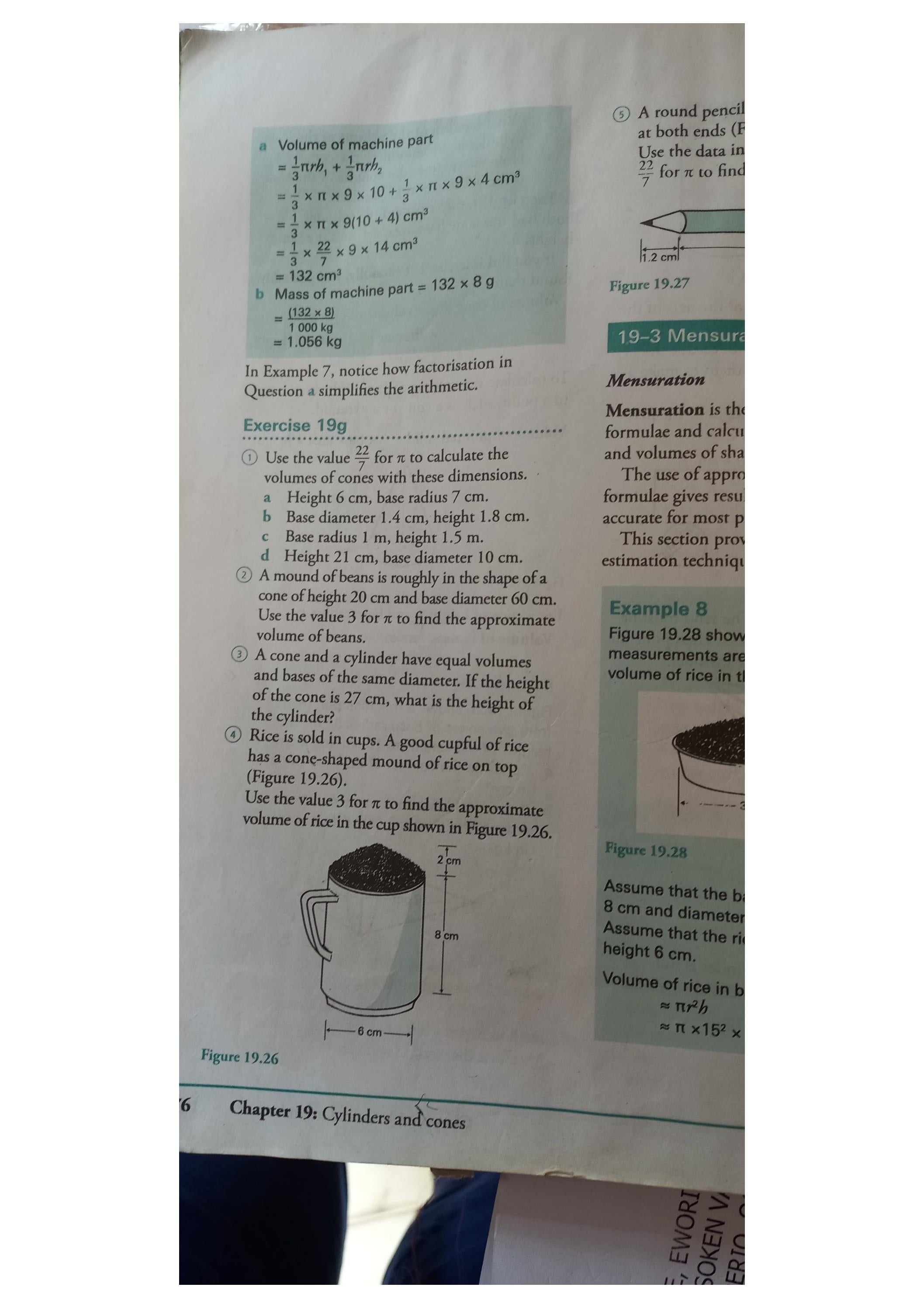 Assignment on Area and Volume of Cylinder and Cone by Gra chef - Issuu
