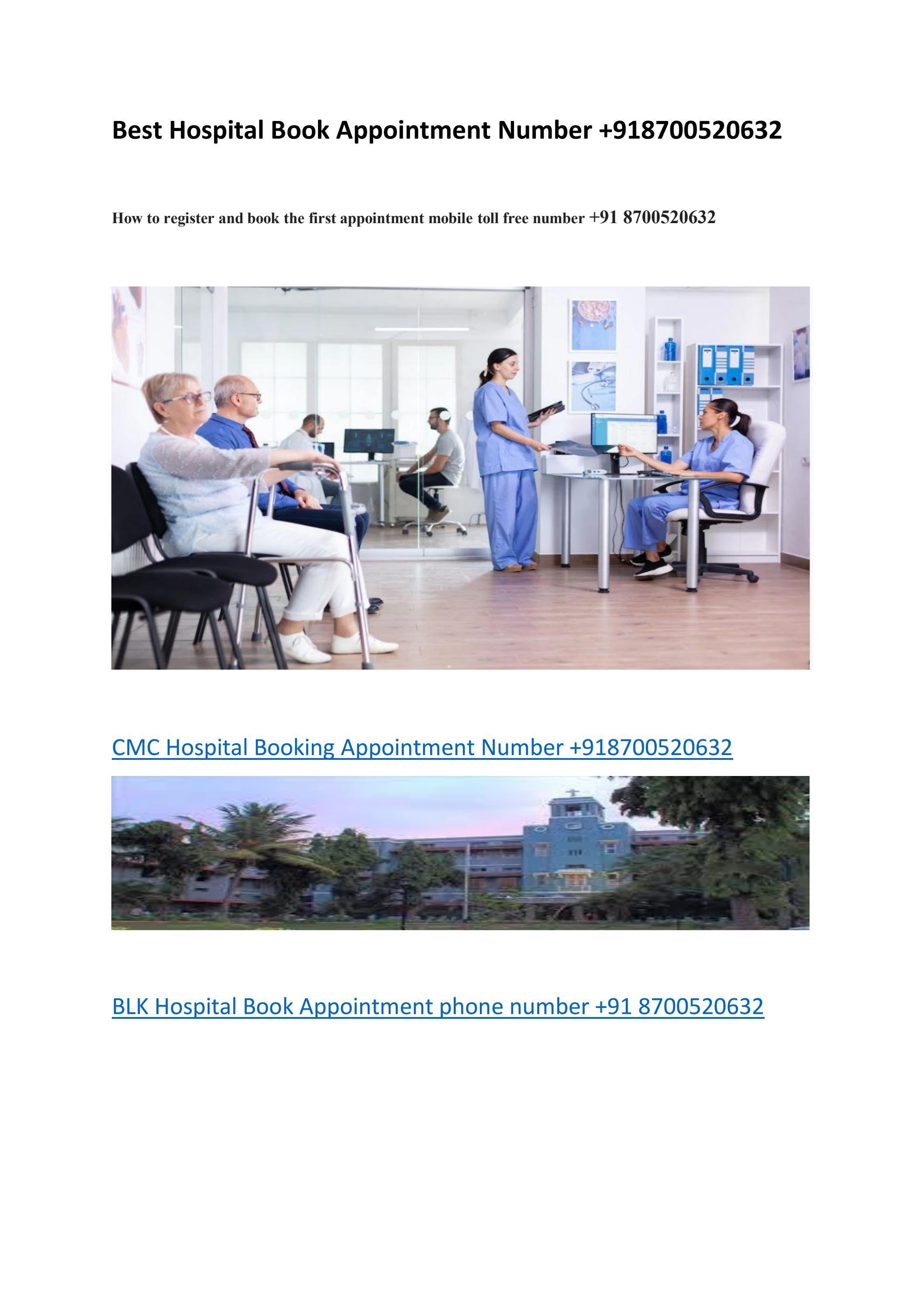 Best Hospital Book Appointment Number by Medical Travel Companies in ...