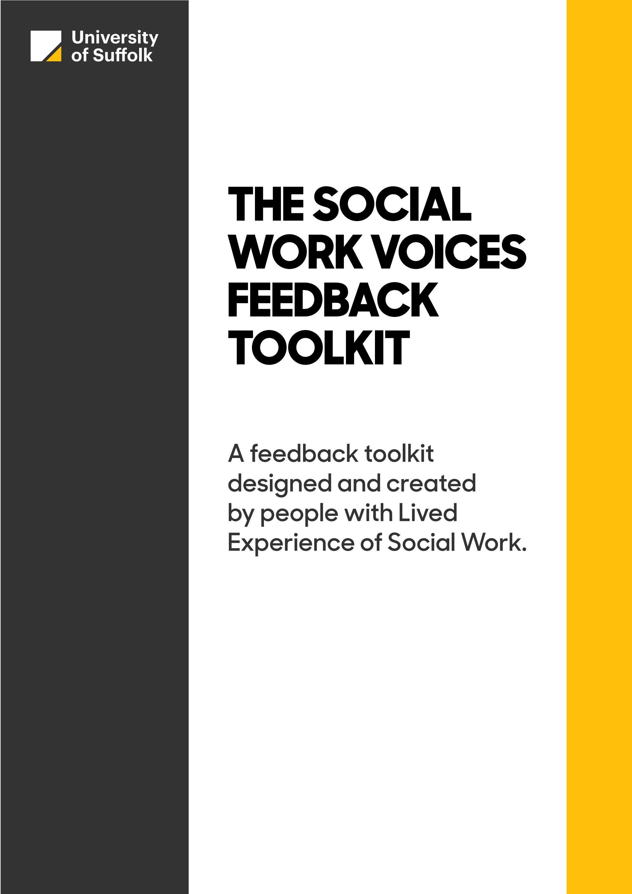 The Social Work Voices Feedback Toolkit by University of Suffolk - Issuu