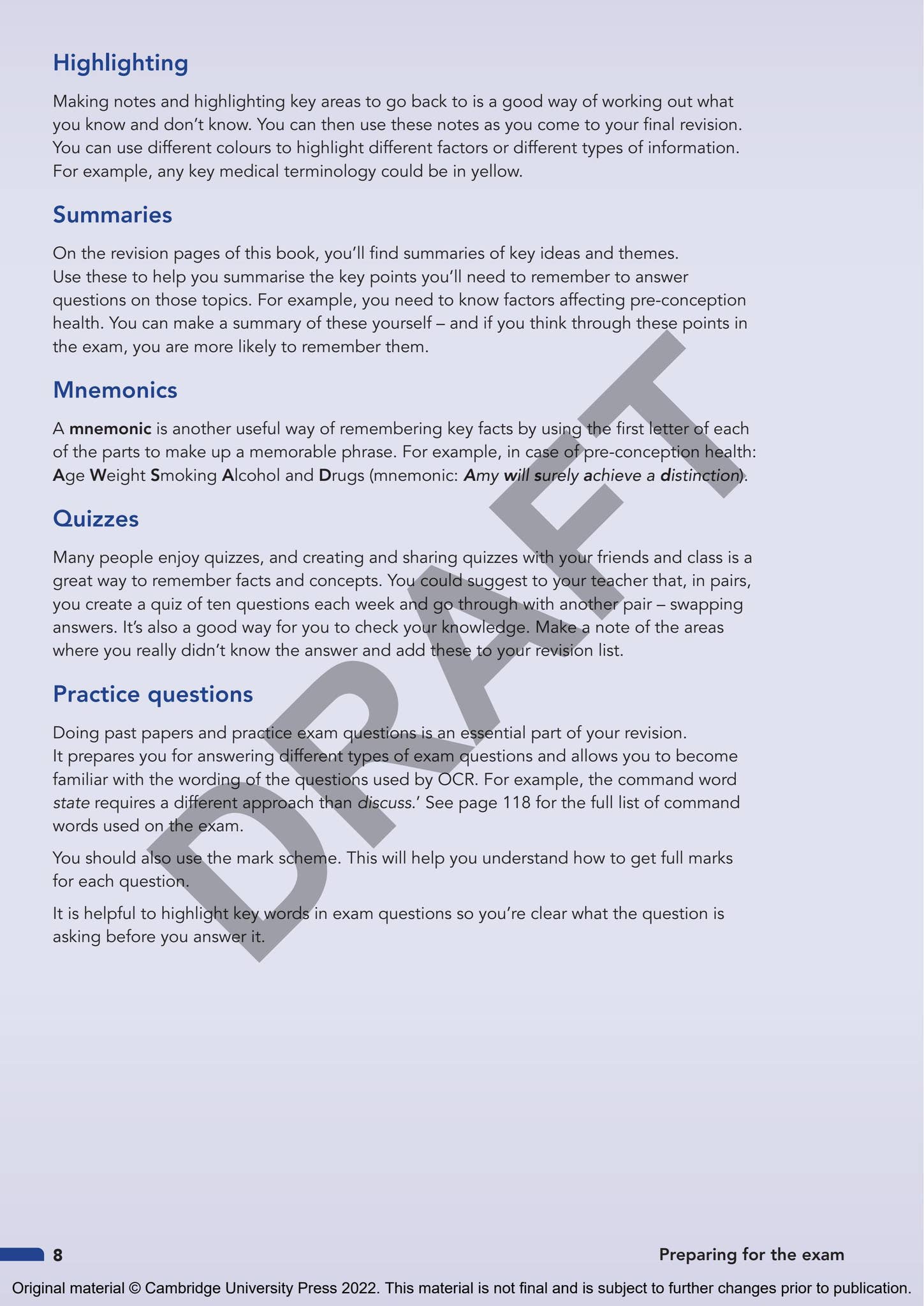 Cambridge Nationals Child Development Revision Guide Issuu Sample by ...