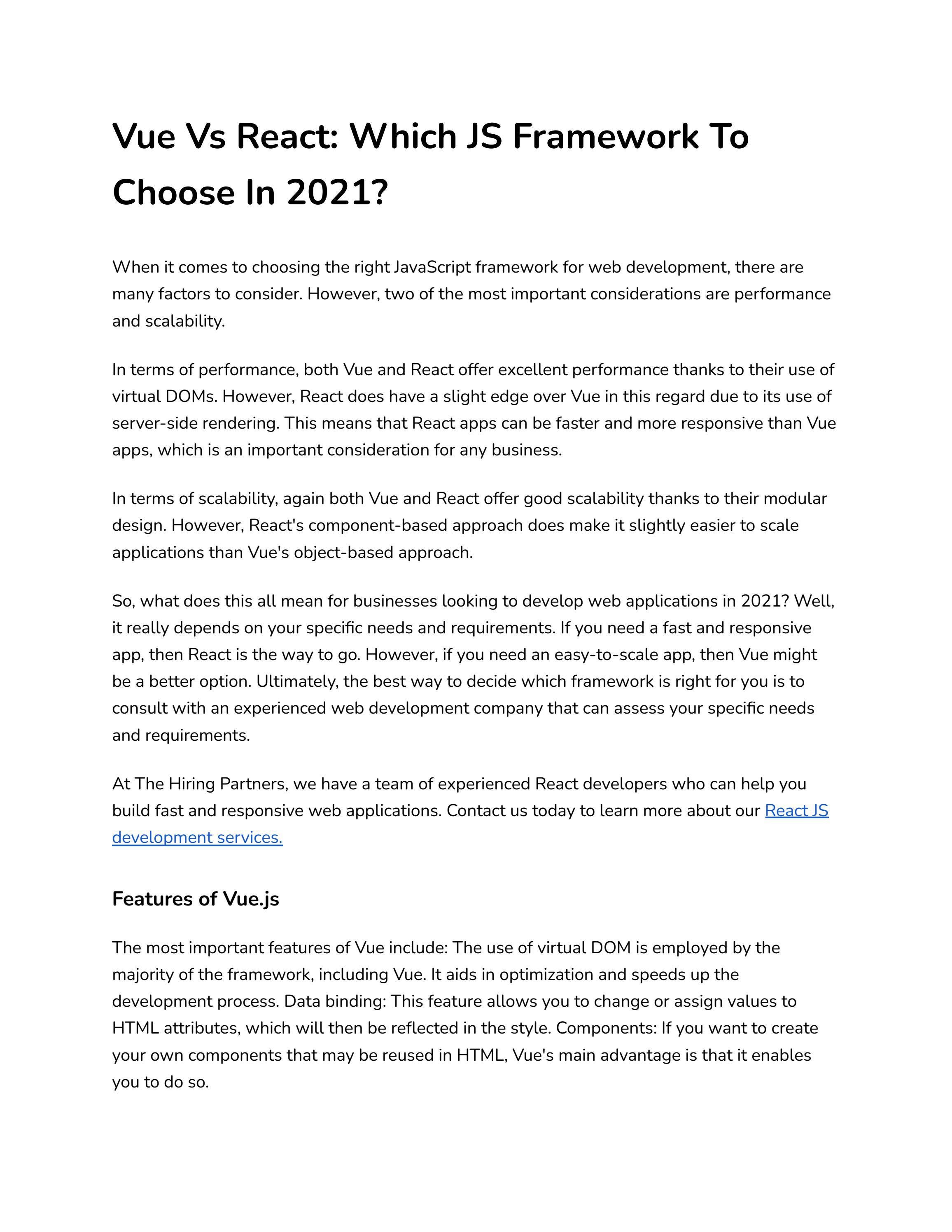 Vue Vs React Which Js Framework To Choose In 2022 By Anvimartin Issuu 