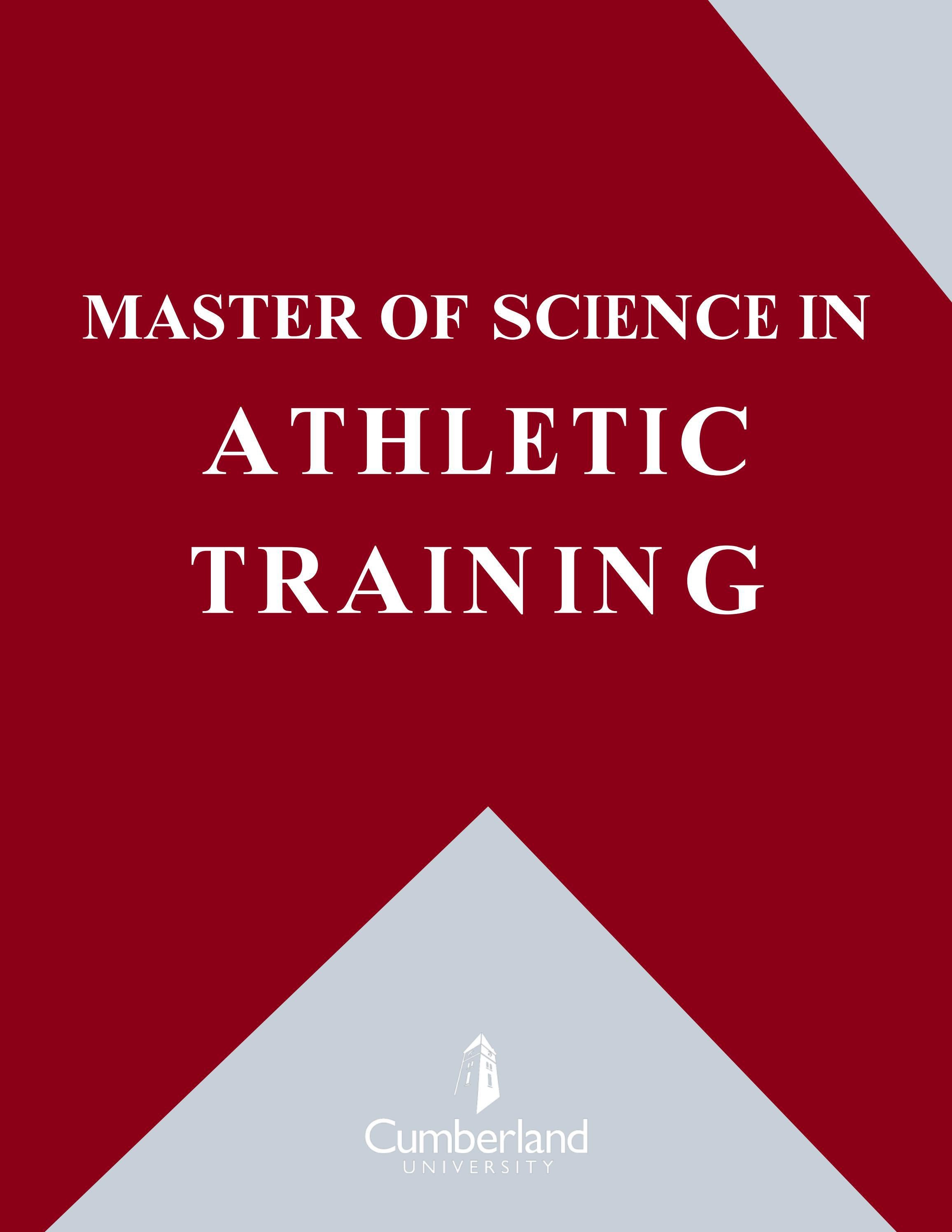 Master of Science in Athletic Training by cumberlanduniversity - Issuu