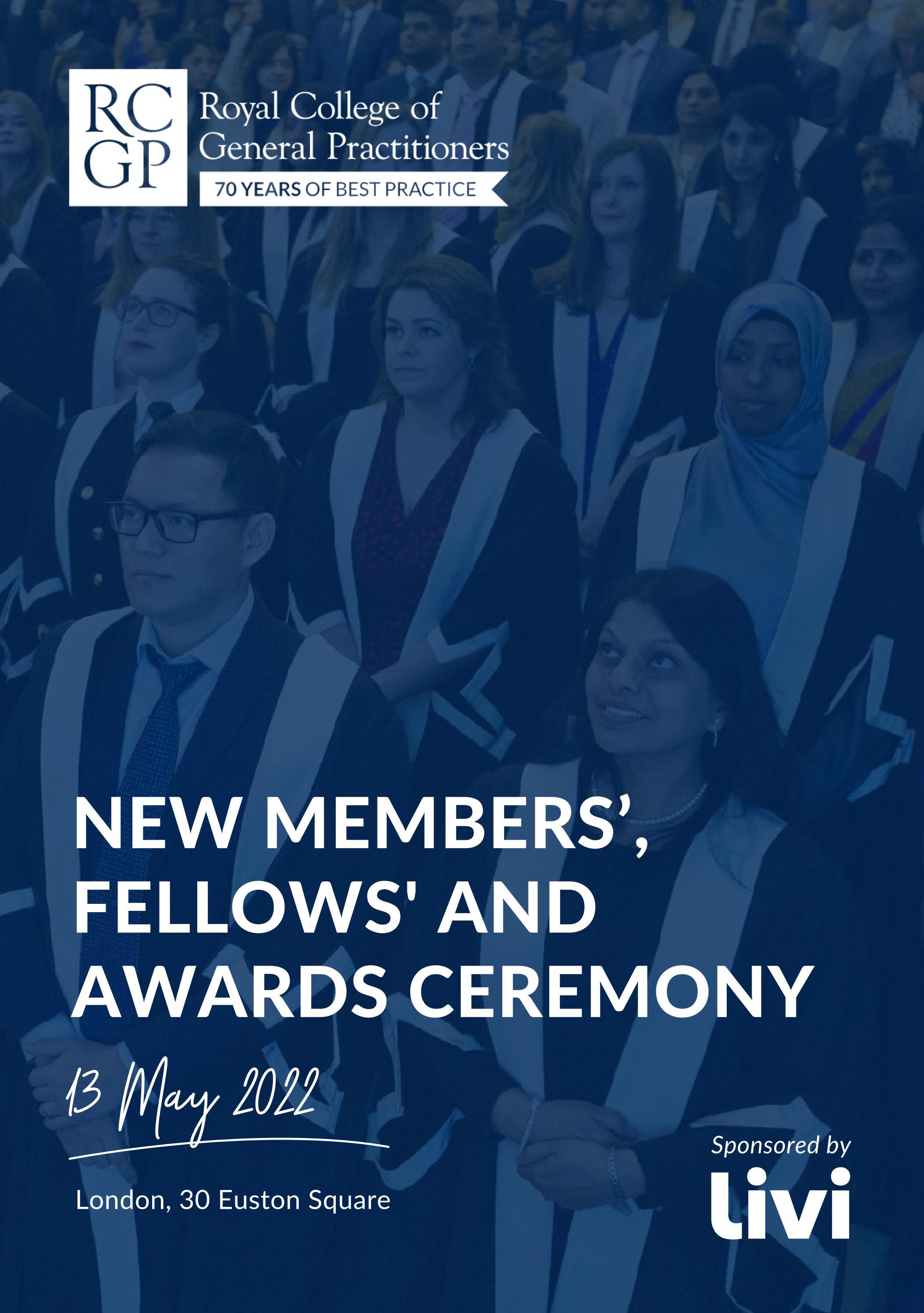 London New Members' and Fellows' Ceremony May 2022 by RCGP - Issuu