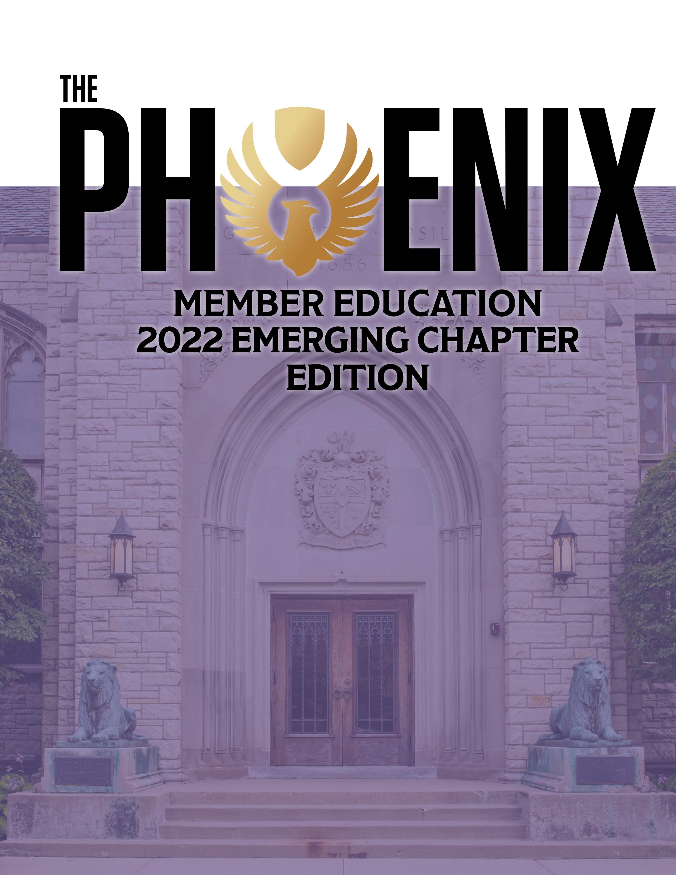 2022 Phoenix Member Education - Emerging Chapter Edition by Sigma Alpha ...
