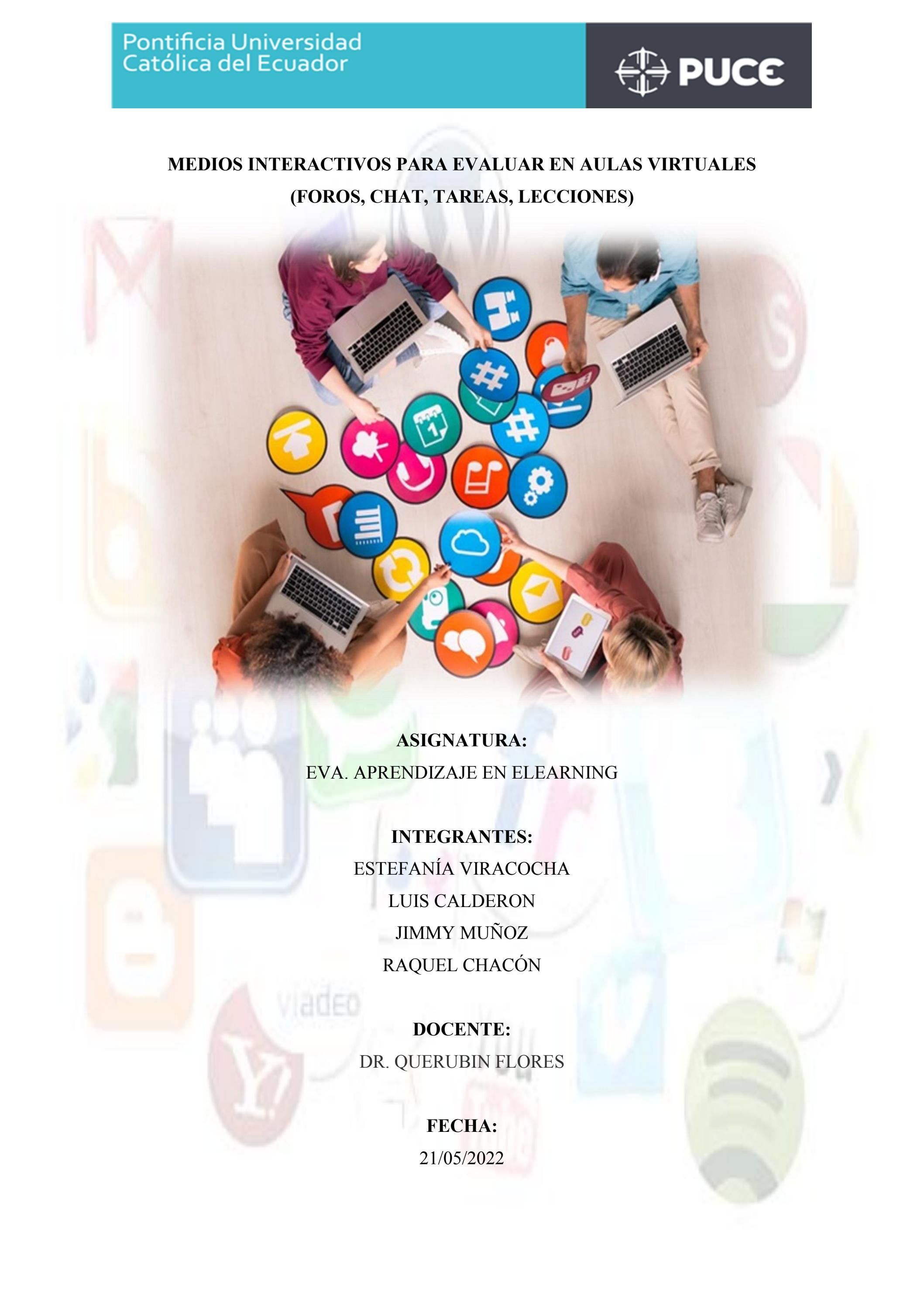 MEDIOS INTERACTIVOS PARA EVALUAR EN AULAS VIRTUALES by Estefania ...