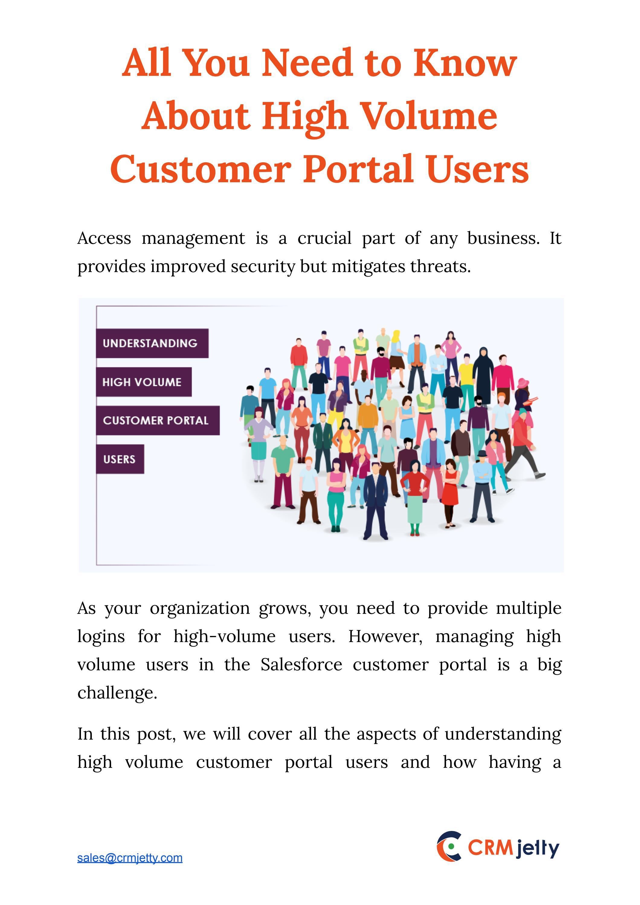 All You Need to Know About High Volume Customer Portal Users by ...