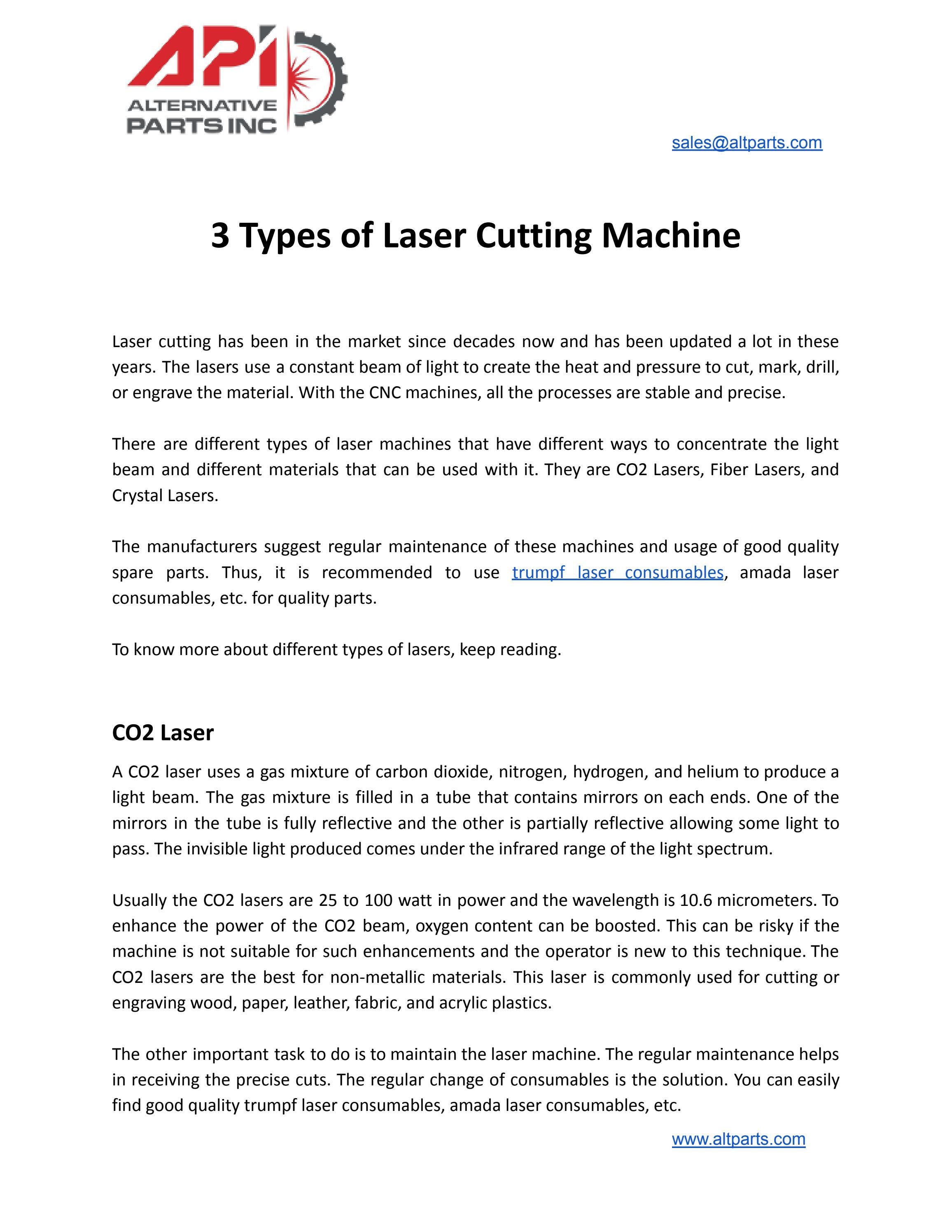 3 Types Of Laser Cutting Machine By Alternative Parts Inc Issuu 3-types-of-laser-cutting-machine-by-alternative-parts-inc-issuu