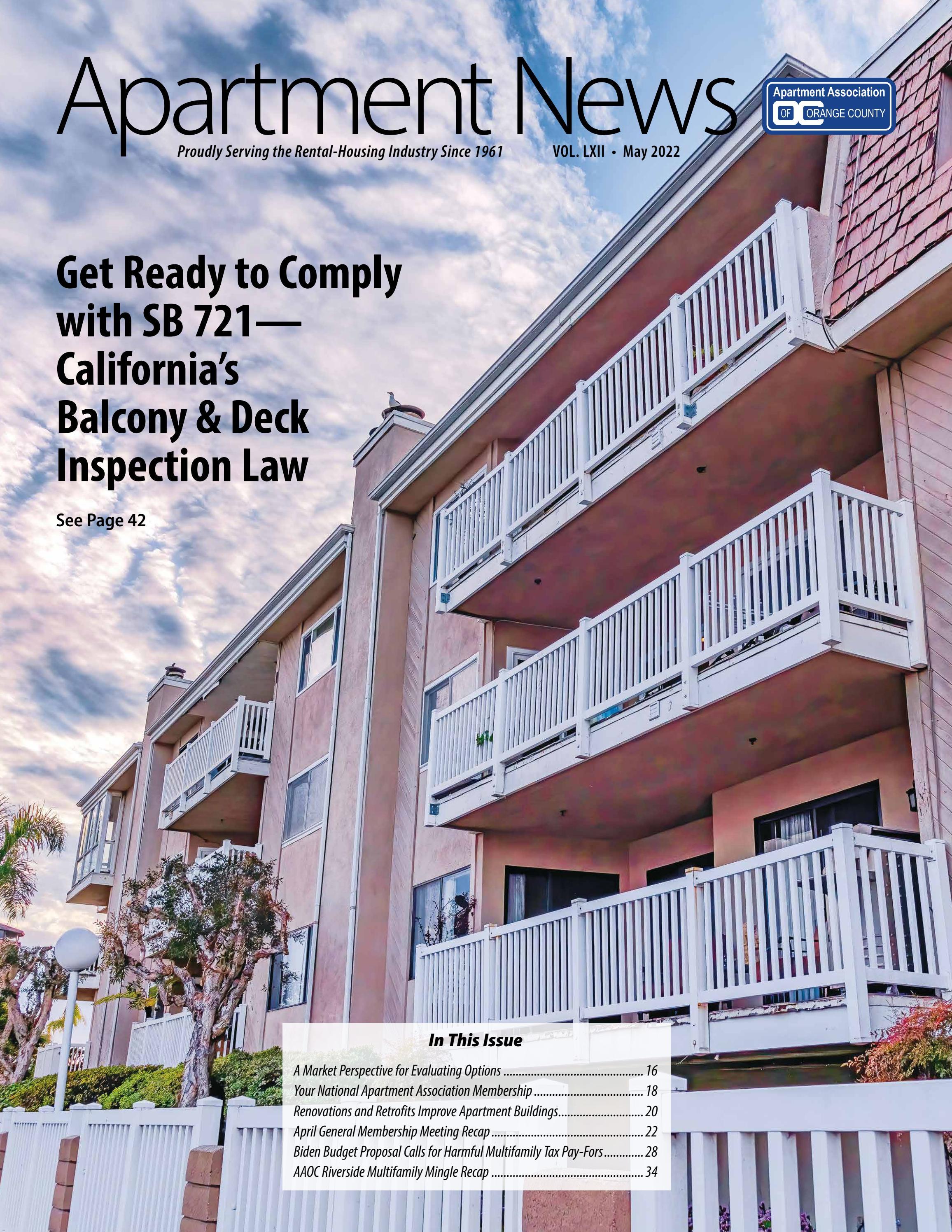 May 2022 Apartment News Magazine by Apartment Association of Orange ...