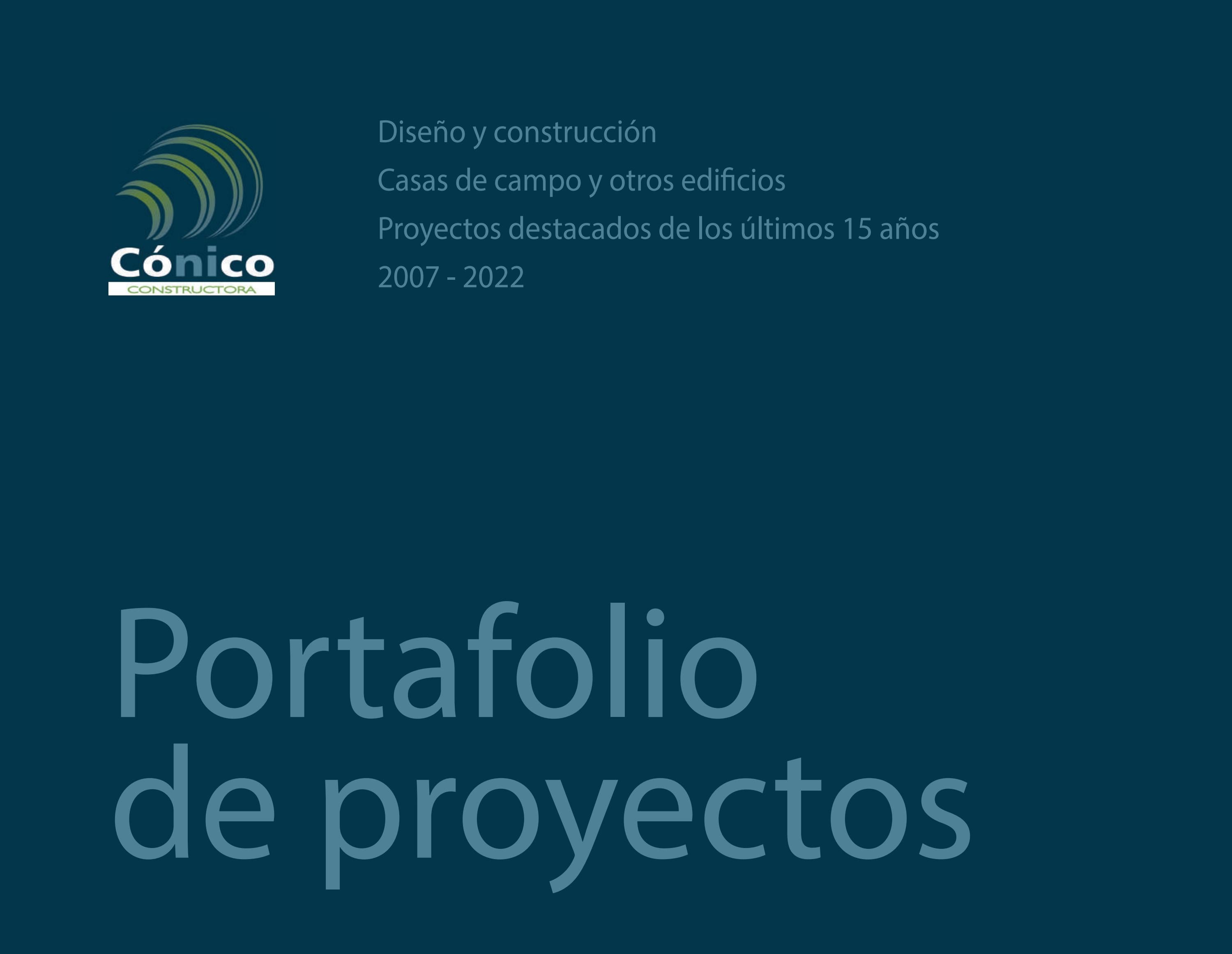 Portafolio 2007-2022 Cónico Constructora by Nicolás Isaza - Issuu