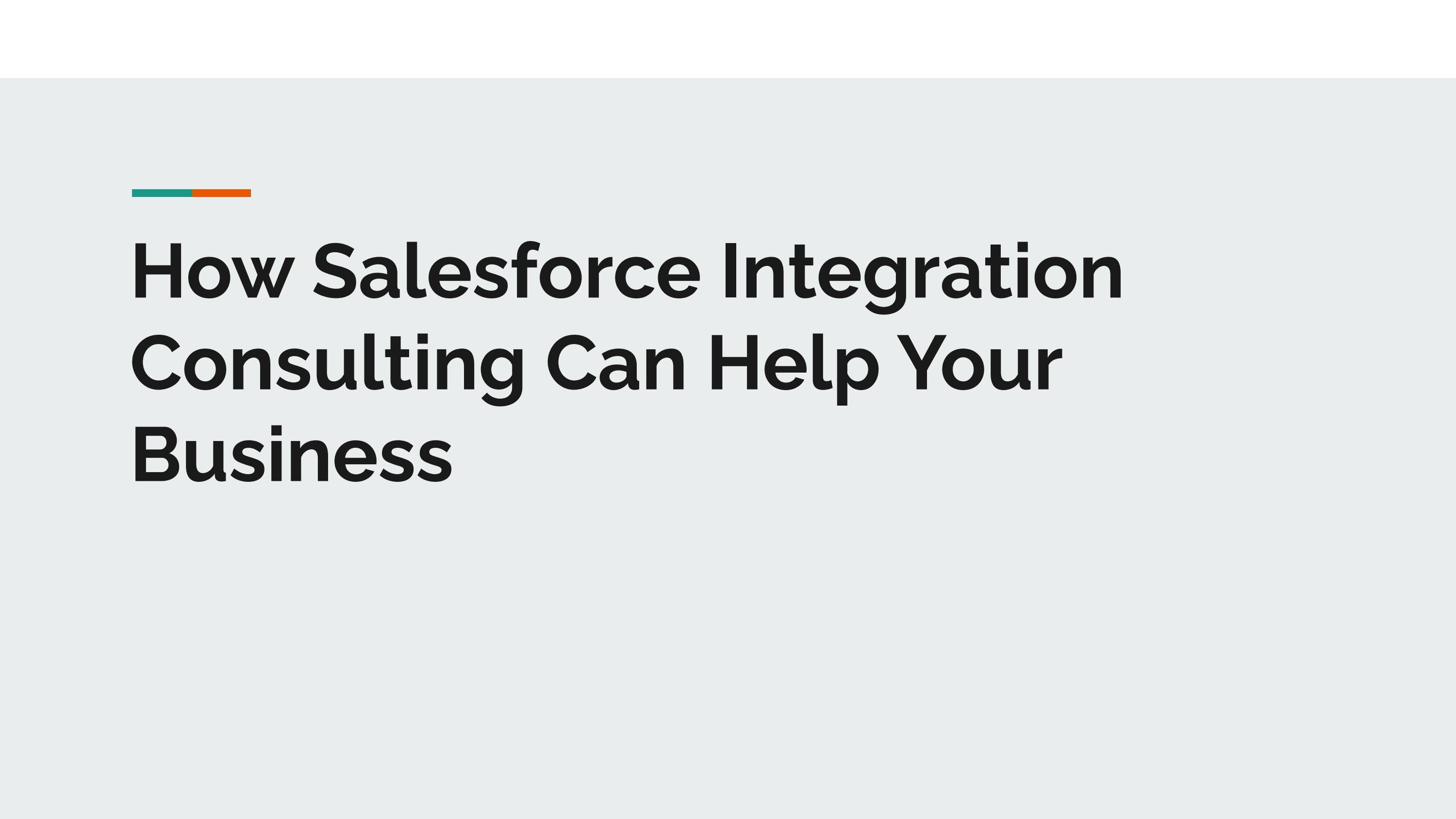 How Salesforce Integration Consulting Can Help Your Business by 360 ...