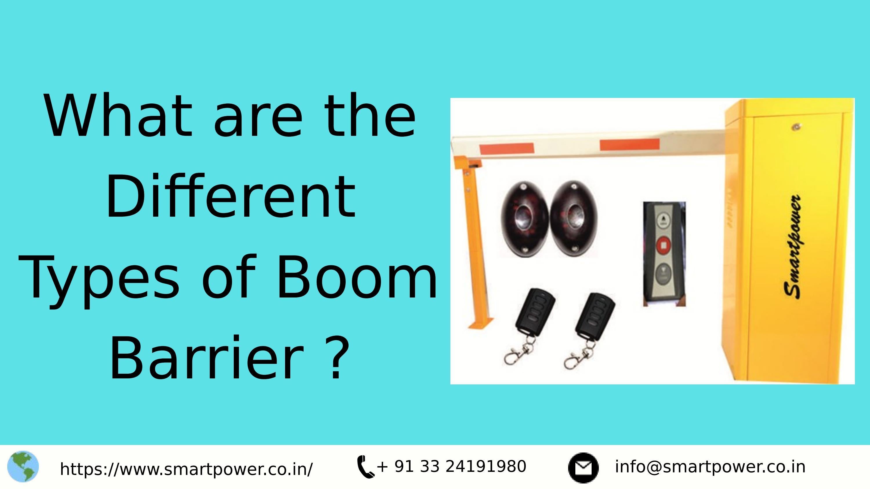 What are the different types of boom barrier by Smartpower Automation ...