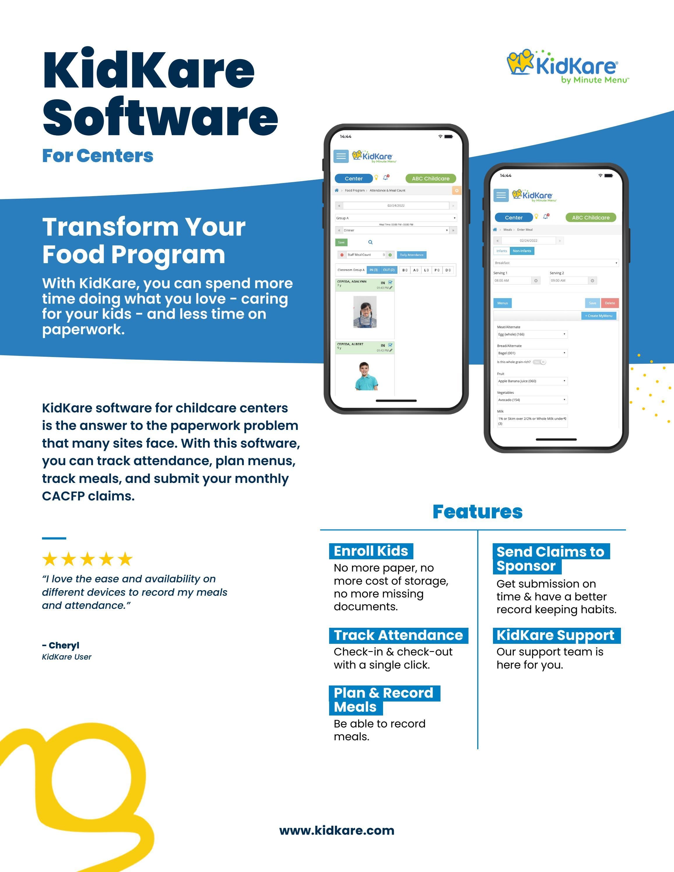 KidKare Software For Centers by KidKare by Minute Menu - Issuu