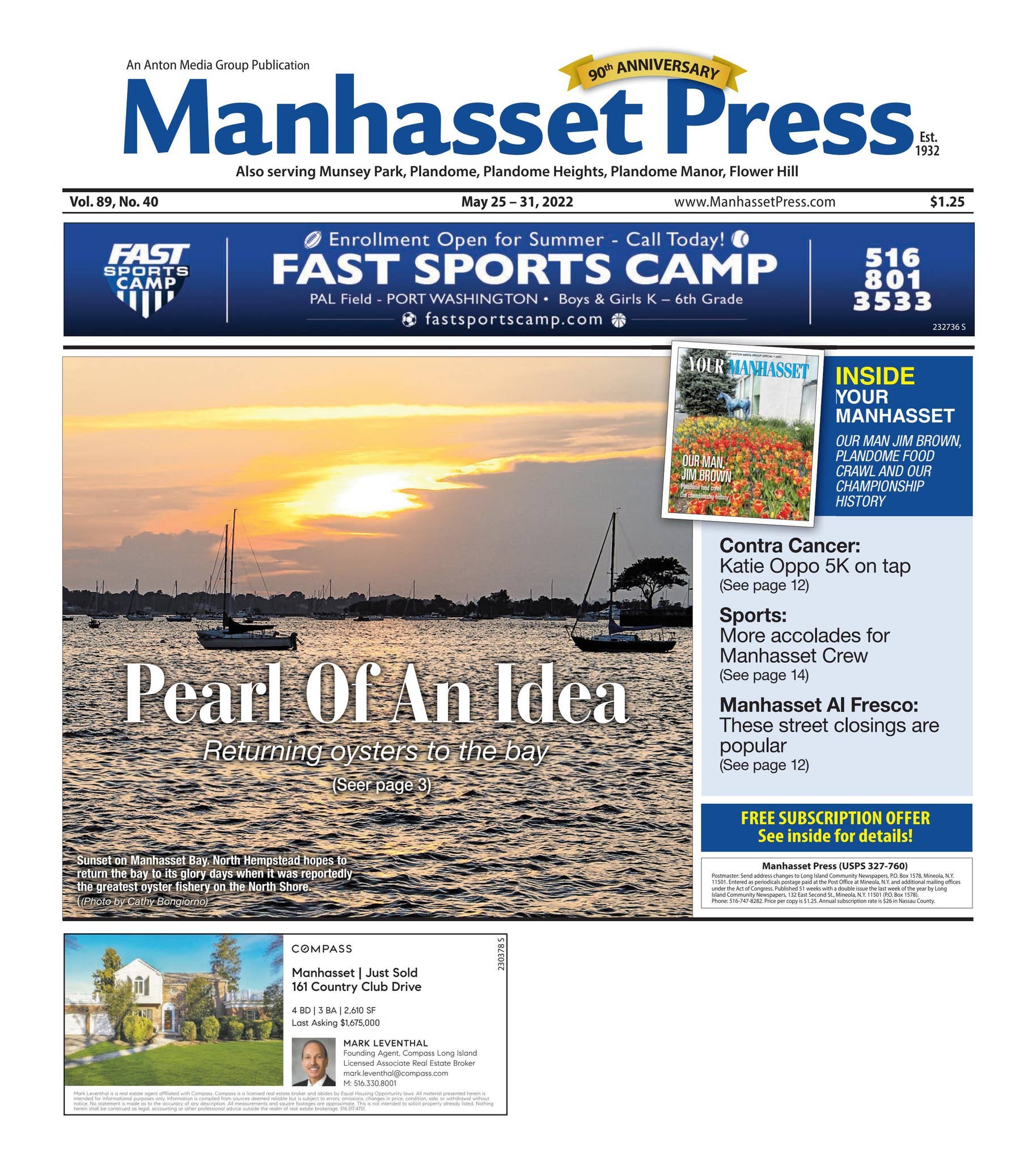 Manhasset Press 5/25/22 edition is published weekly by Anton Media ...