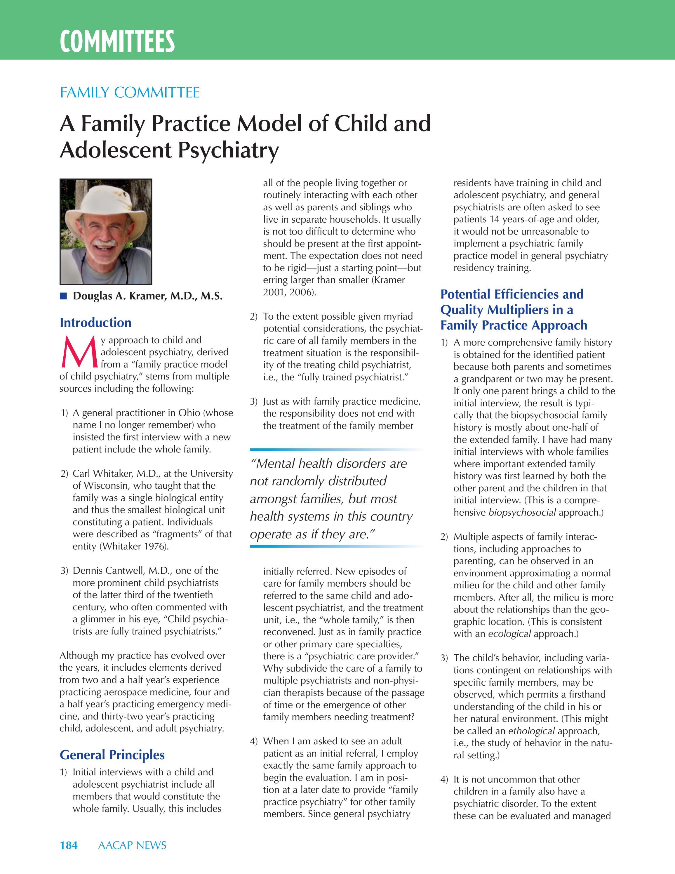 A Family Practice Model of Child and Adolescent Psychiatry by Elizabeth ...