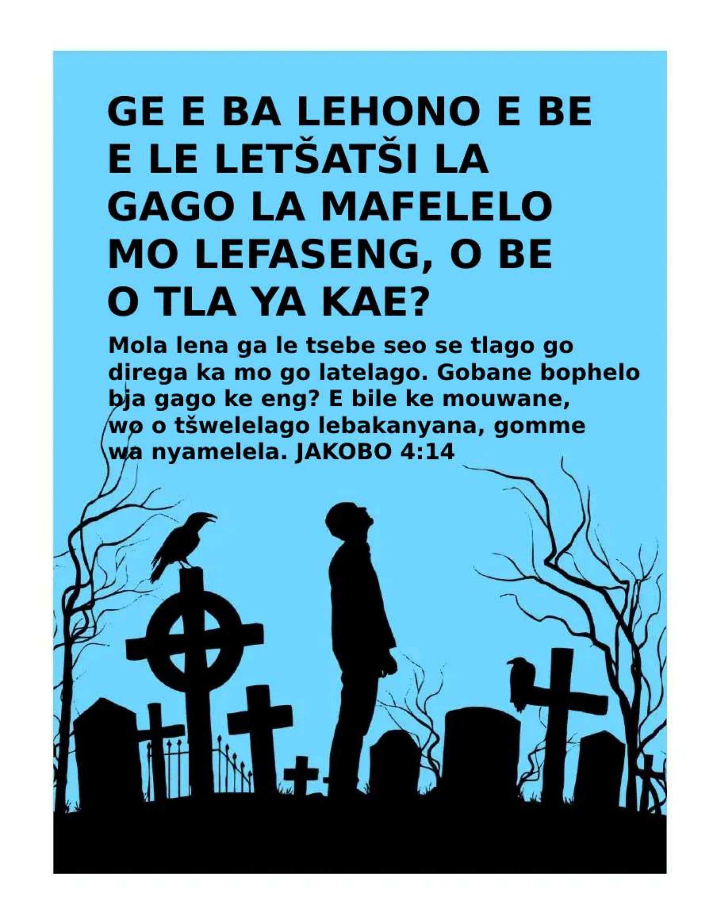 Sepedi Gospel Tract by Christian Tracts and Literature Society - Issuu