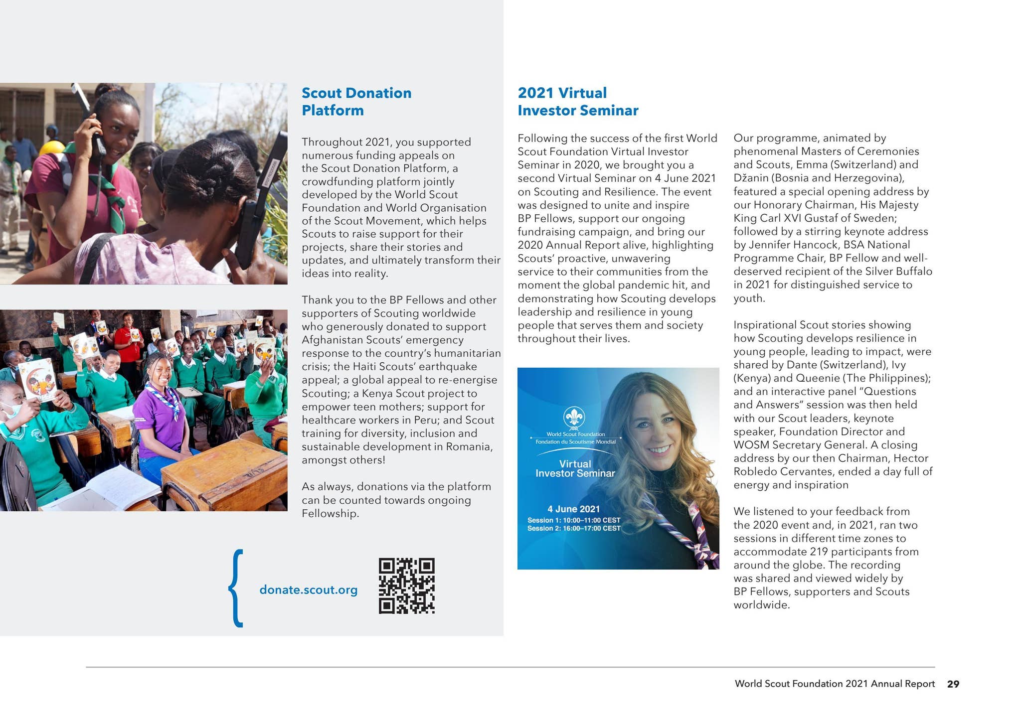 World Scout Foundation - Annual Report 2021 by World Organization of ...