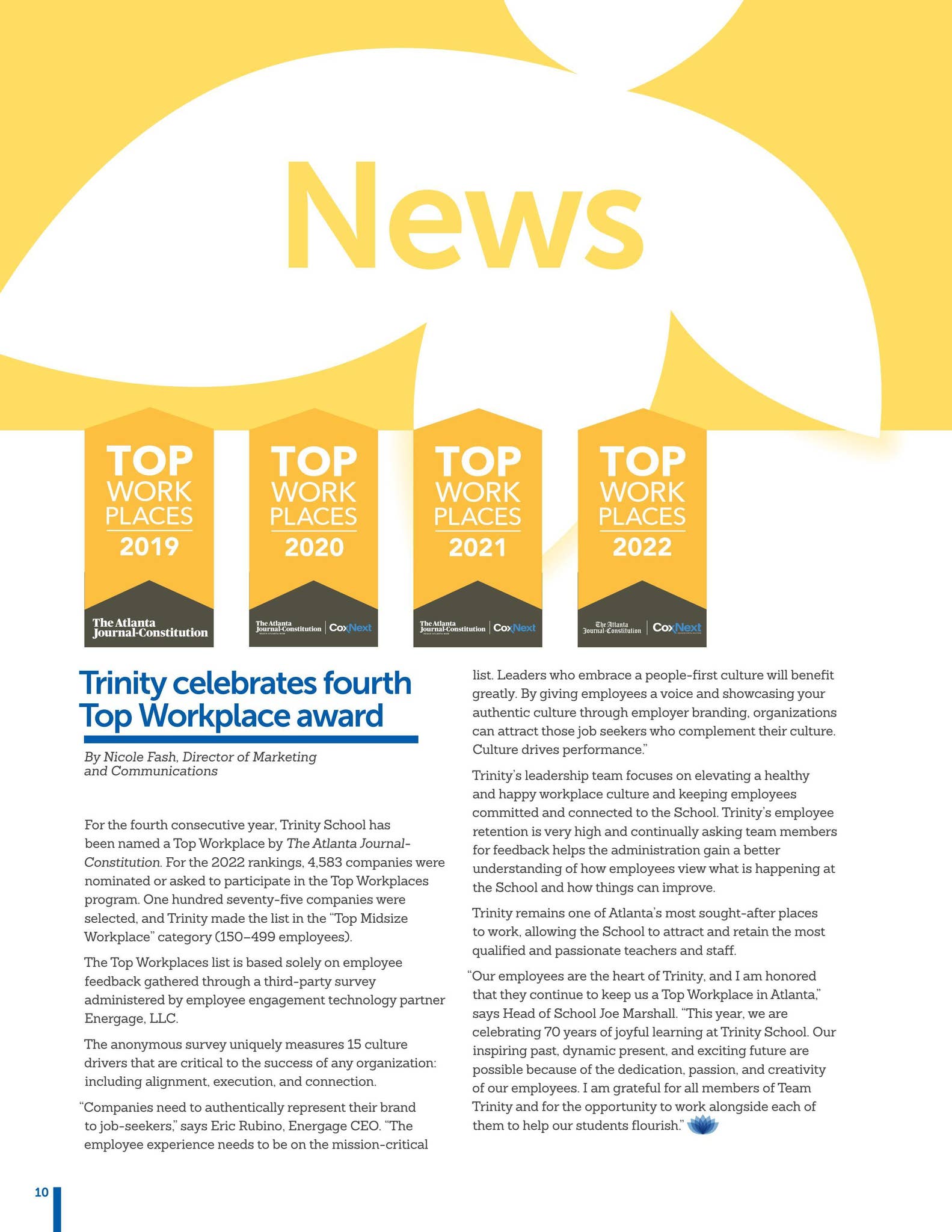 Flourish Magazine Spring 2022 by Trinity School - Issuu