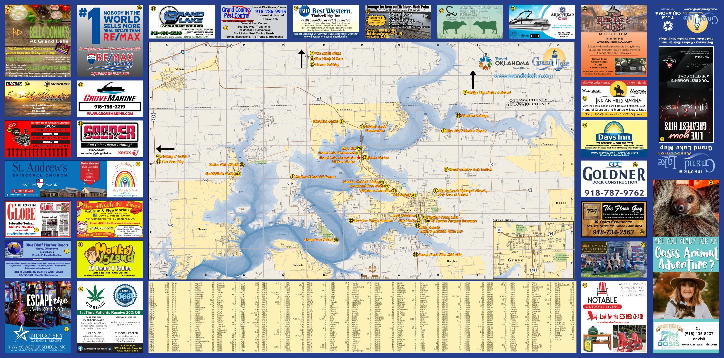 Grand Lake Map by Oklahoma Tourism & Recreation Department - Issuu