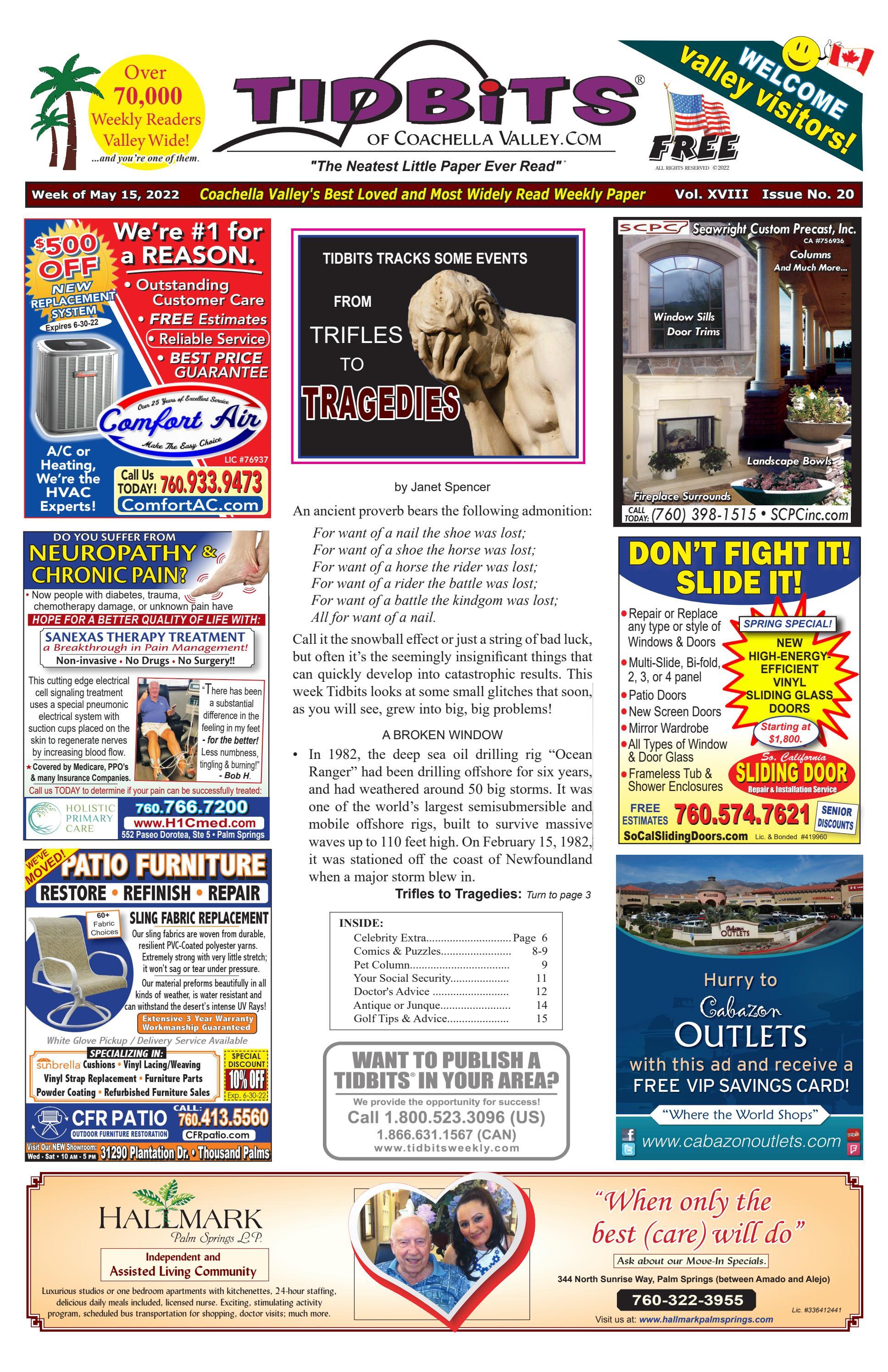 Vol. 18: #20 • From Trifles to Tragedies • (5-15-2022) Tidbits of ...