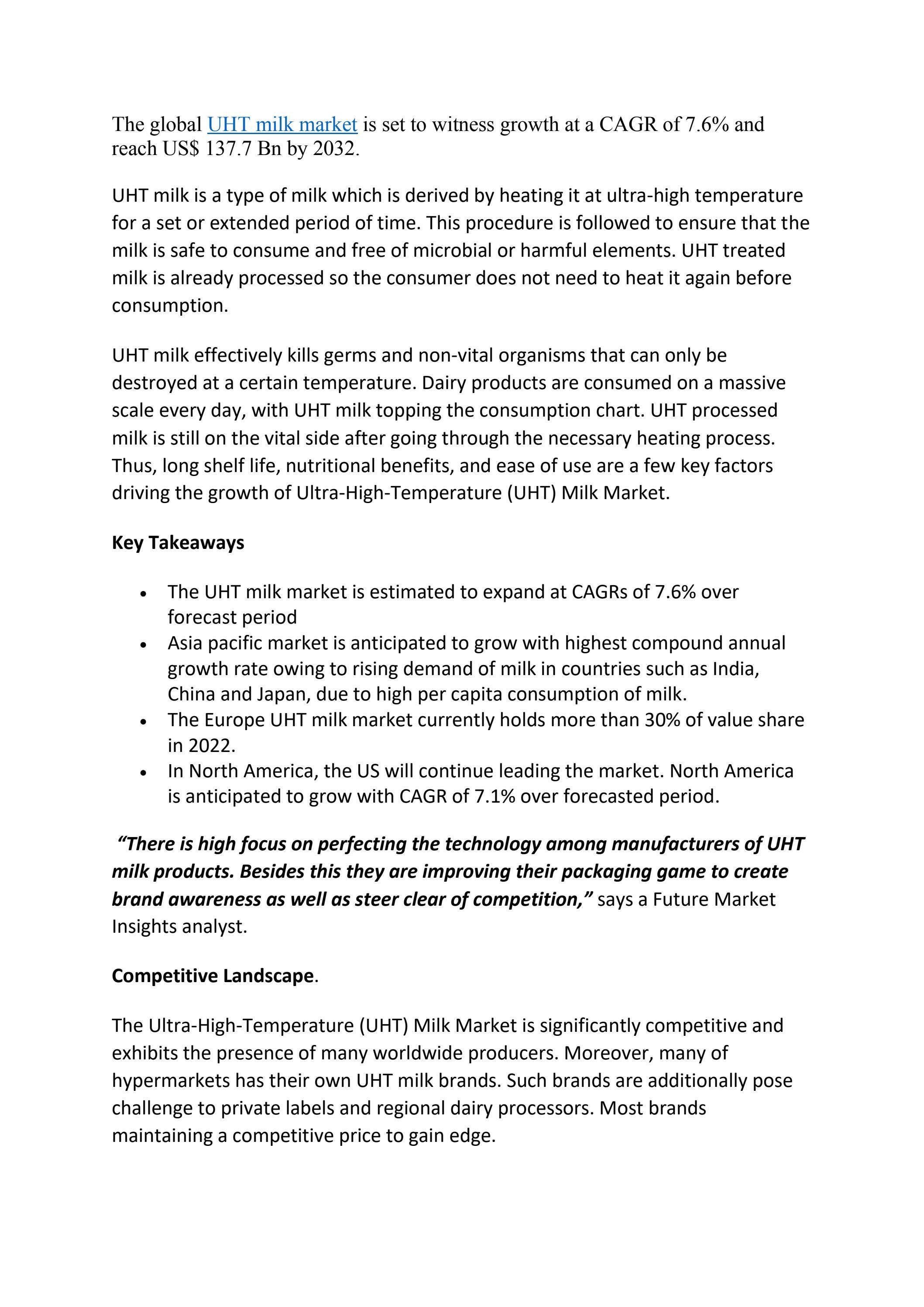UHT Milk Market Size Share Future Roadmap Technological Innovations uht-milk-market-size-share-future-roadmap-technological-innovations