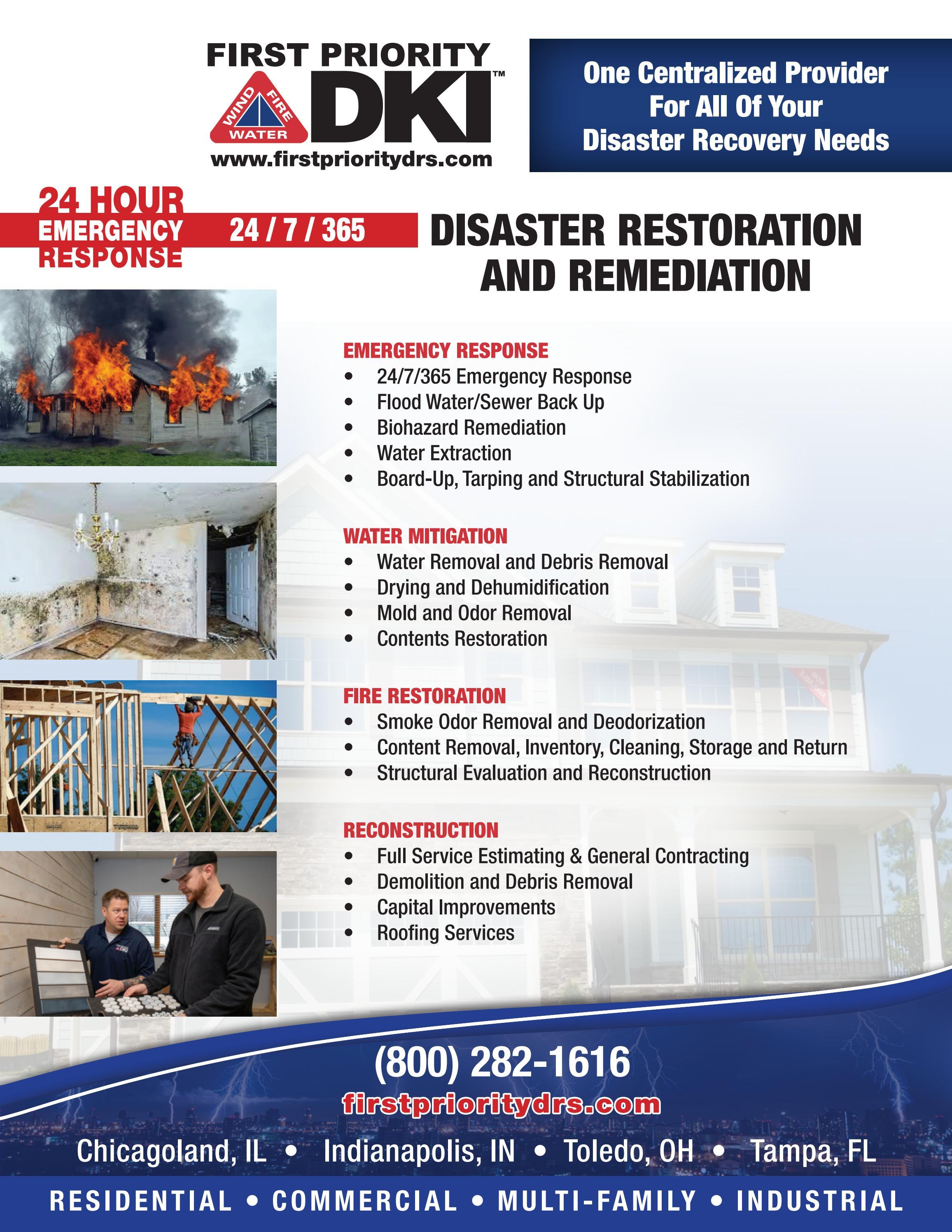 First Priority DKI Disaster Restoration and Remediation by Allegra ...