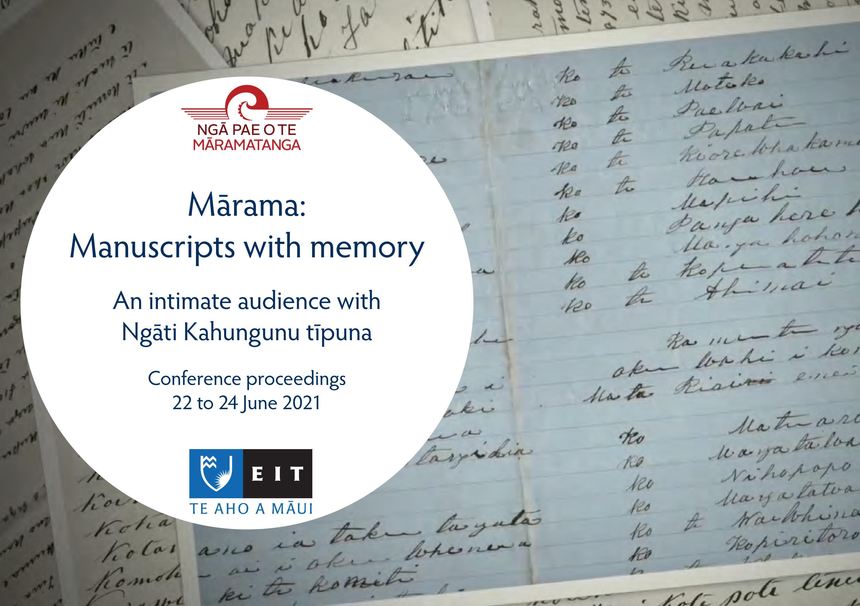 Mārama - Manuscripts with memory by EIT Hawke's Bay - Issuu