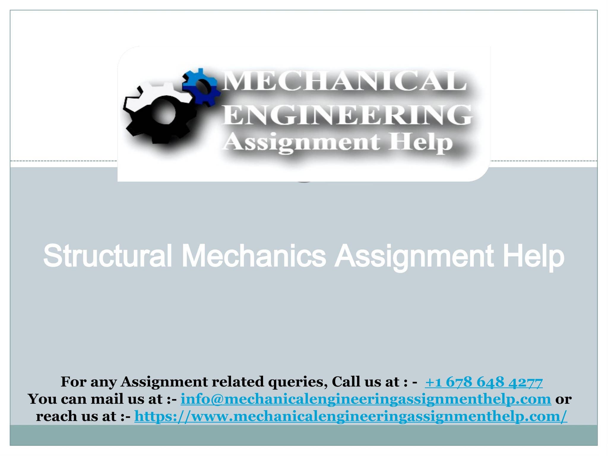 Structural Mechanics Assignment Help by Mechanical Engineering ...