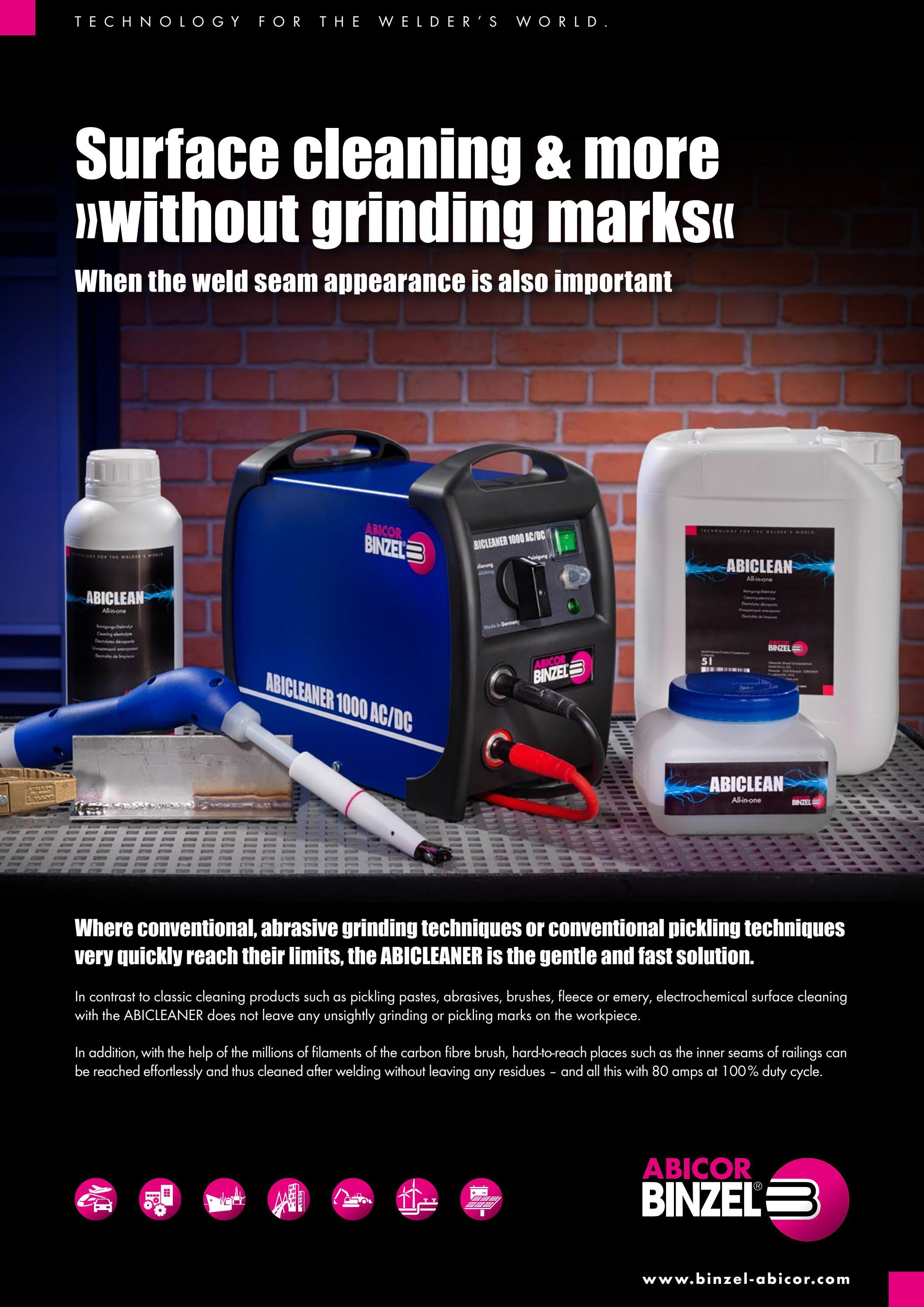 BINZEL ABICLEANER 800 (AC) by United Welding Supplies - Issuu