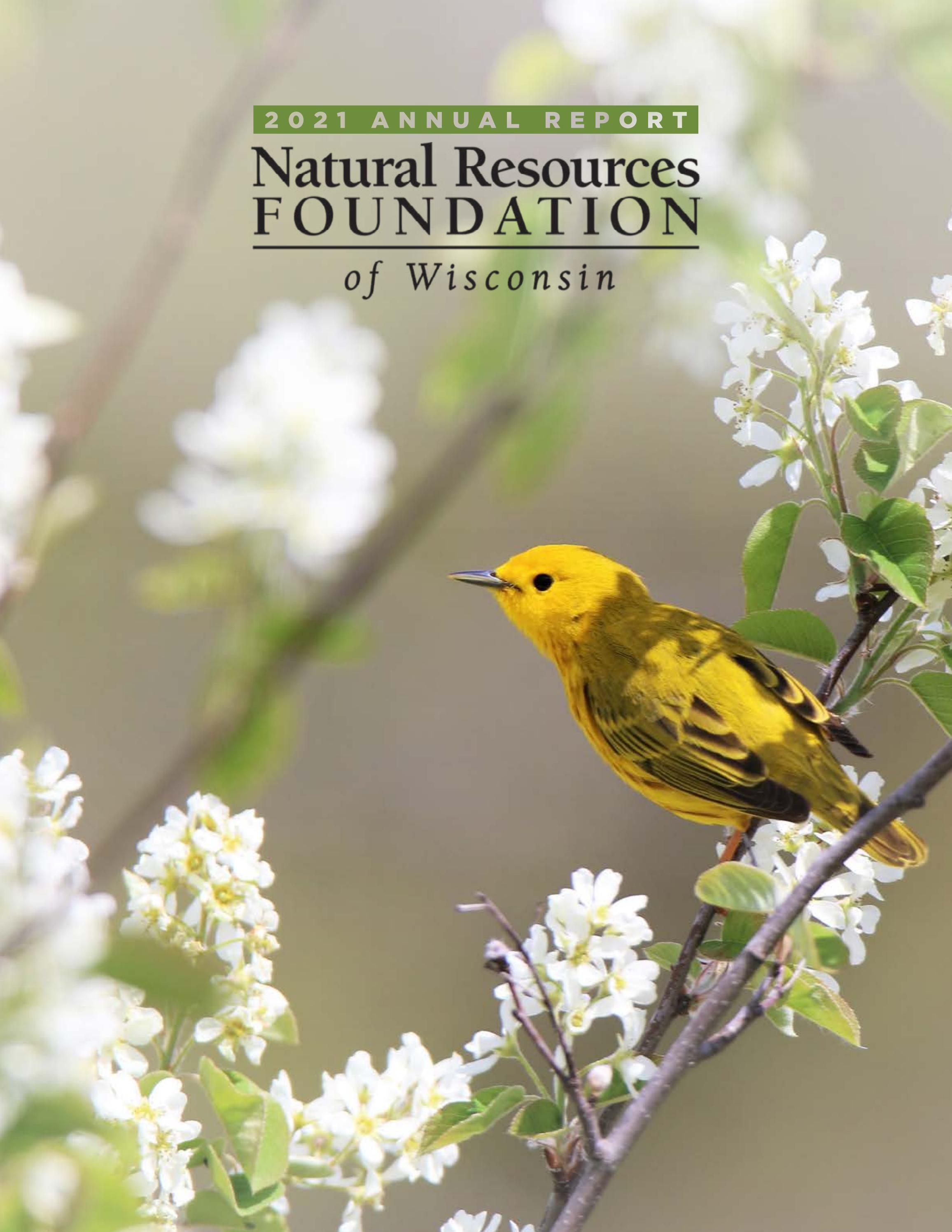 2021 Annual Report by Natural Resources Foundation of Wisconsin - Issuu