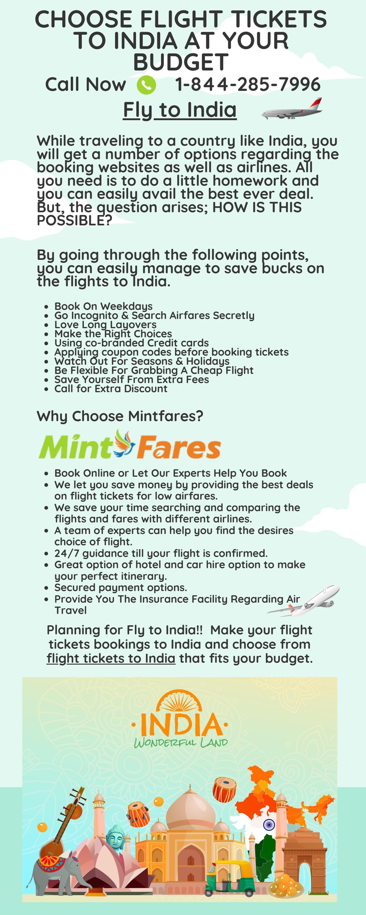 Choose Flight Tickets to India at your Budget by mintfaresus - Issuu