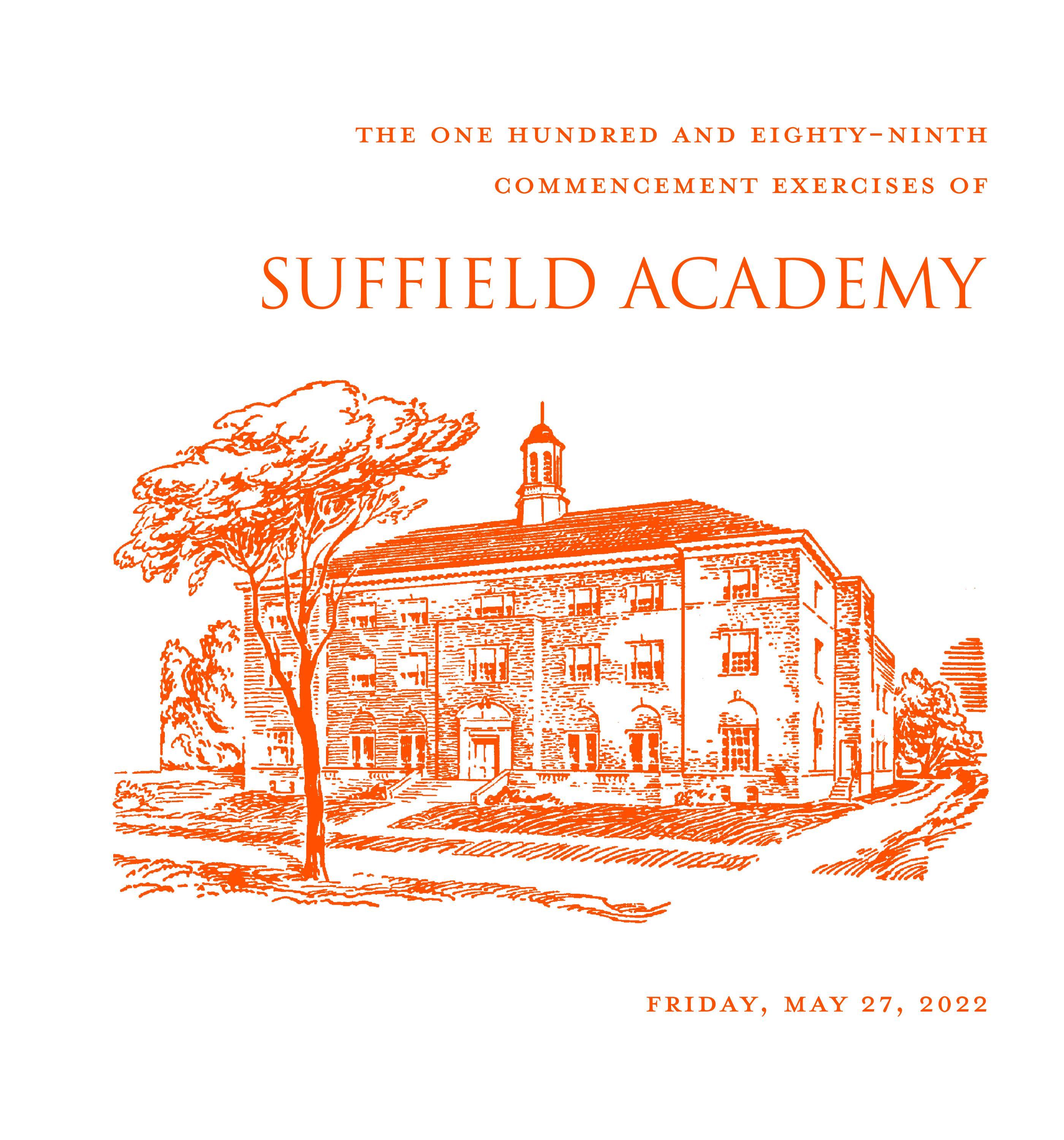 189th Commencement Program by Suffield Academy - Issuu