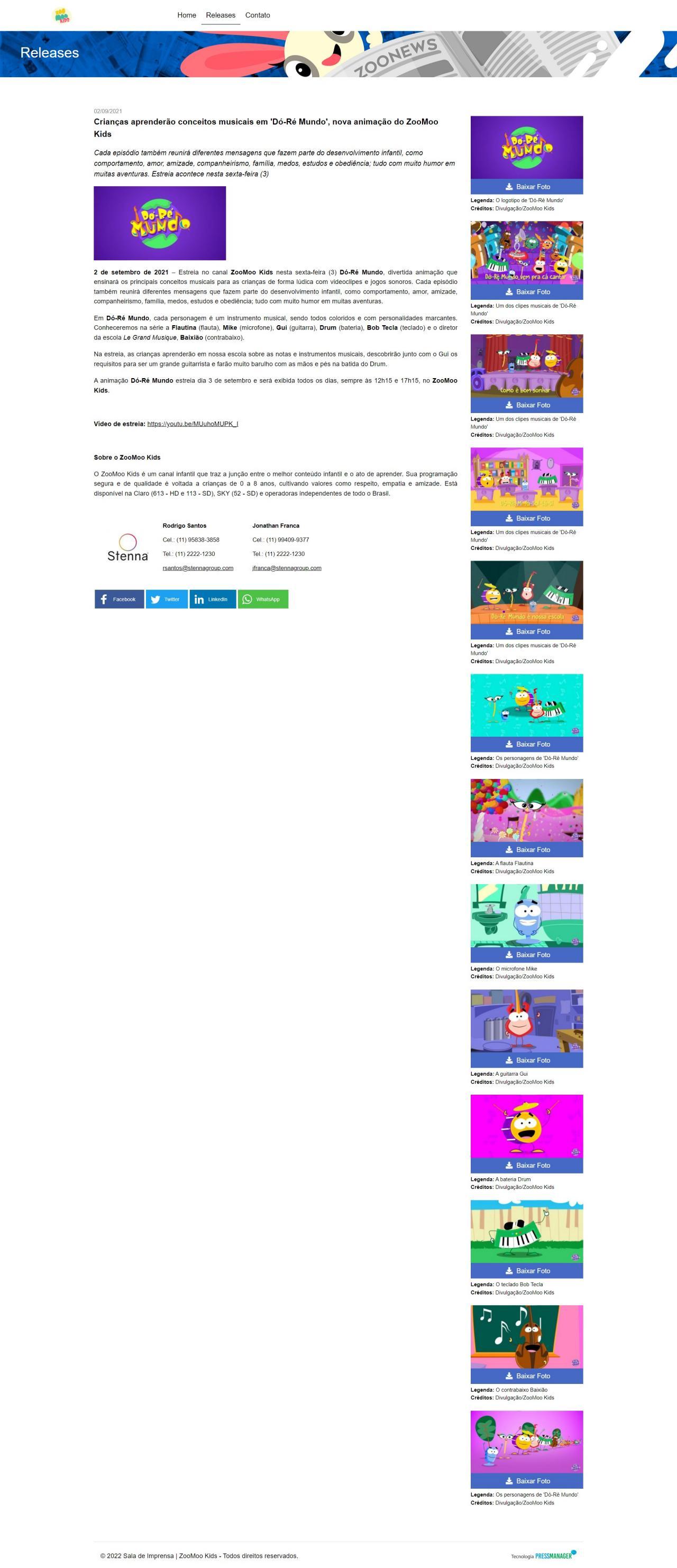 Crianças aprenderão conceitos musicais em 'Dó-Ré Mundo', nova animação ...