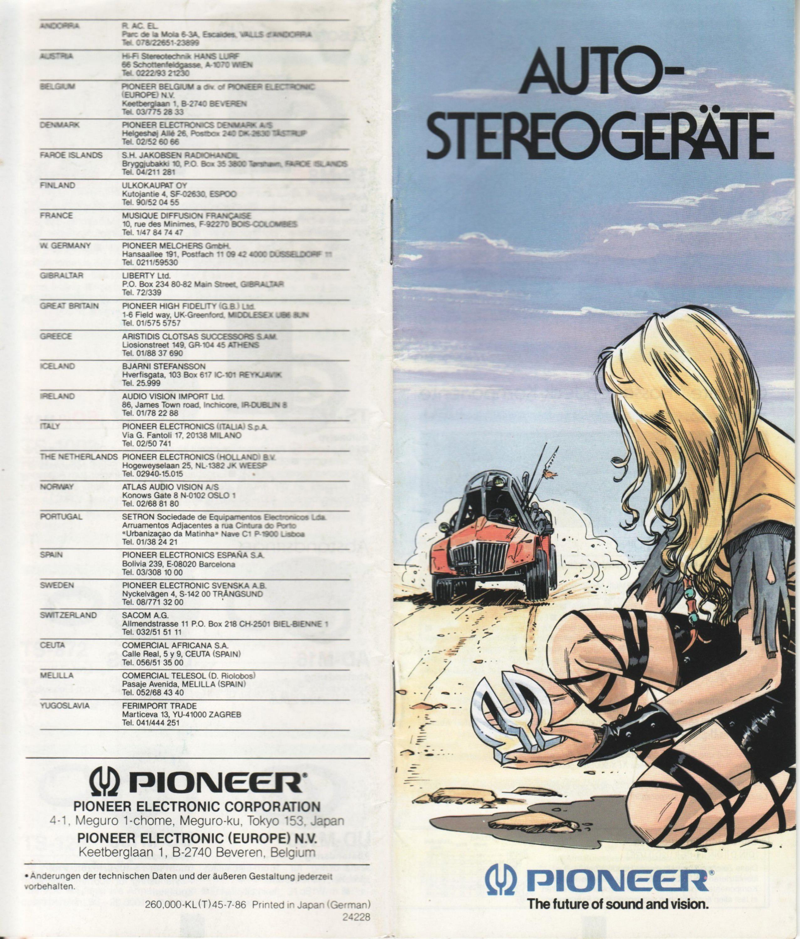 Pioneer 1986 Auto-Stereogeraete by Alex Chernyak - Issuu