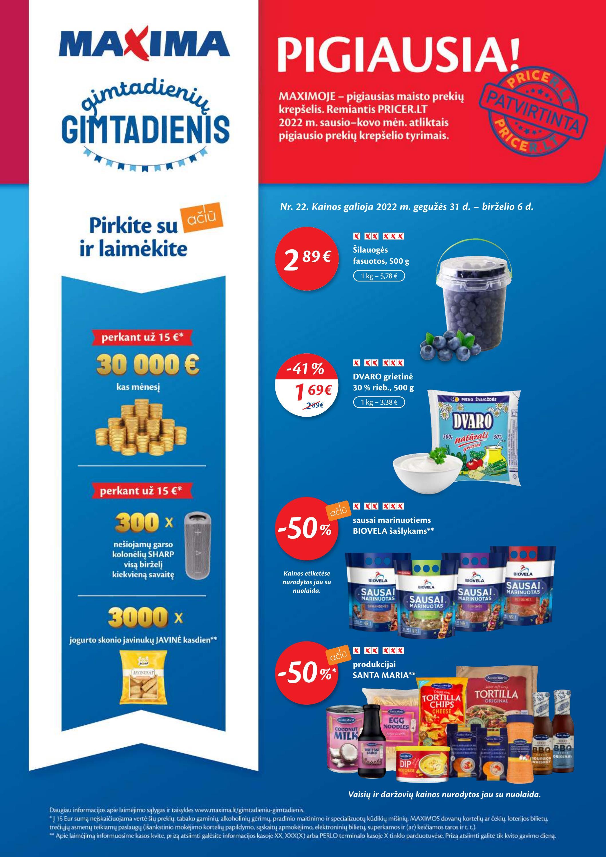 LT, Nr. 22 by MAXIMA - Latvija, Lietuva, Eesti - Issuu