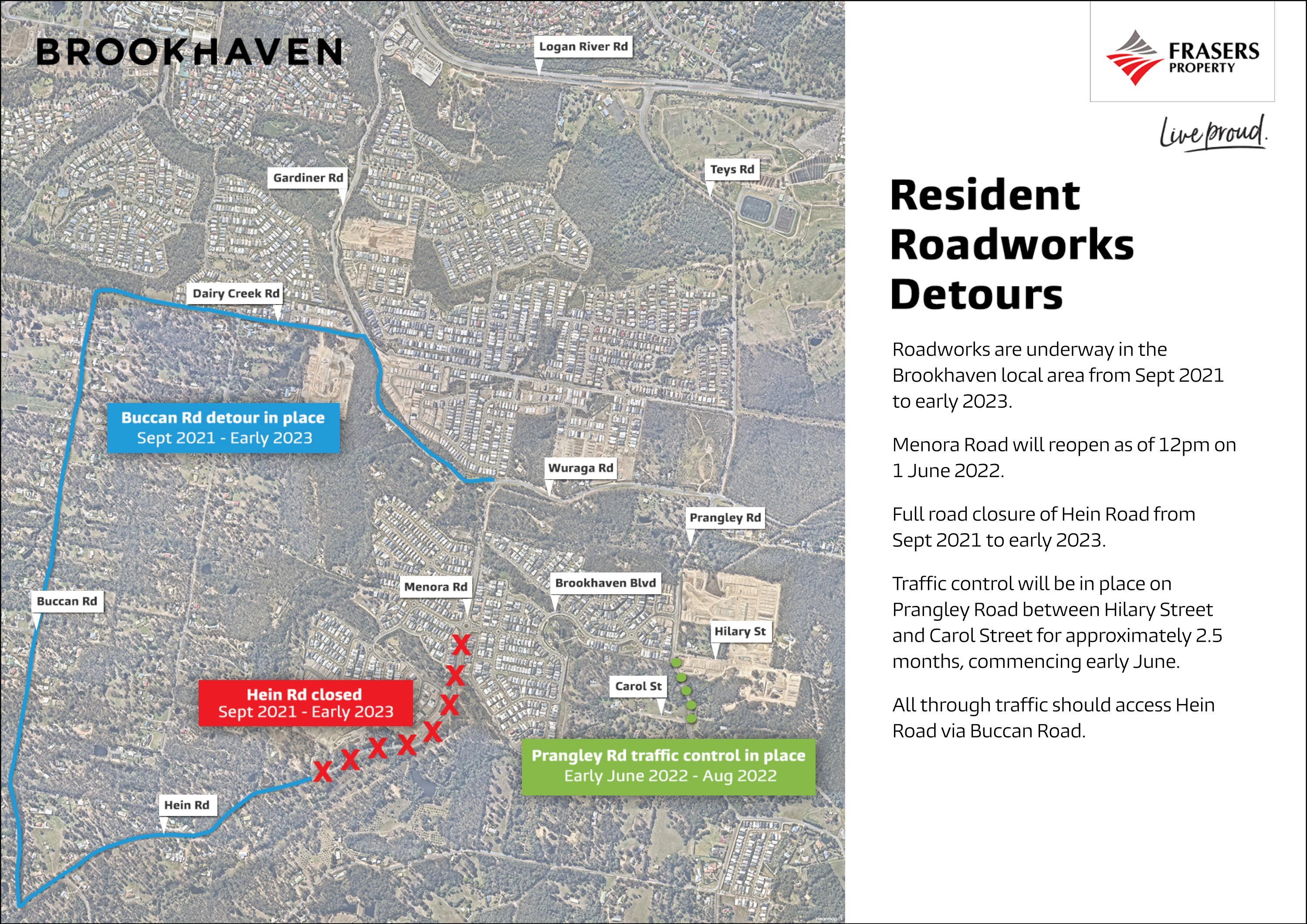 Brookhaven Roadworks Detour Map by Frasers Property Australia - Issuu