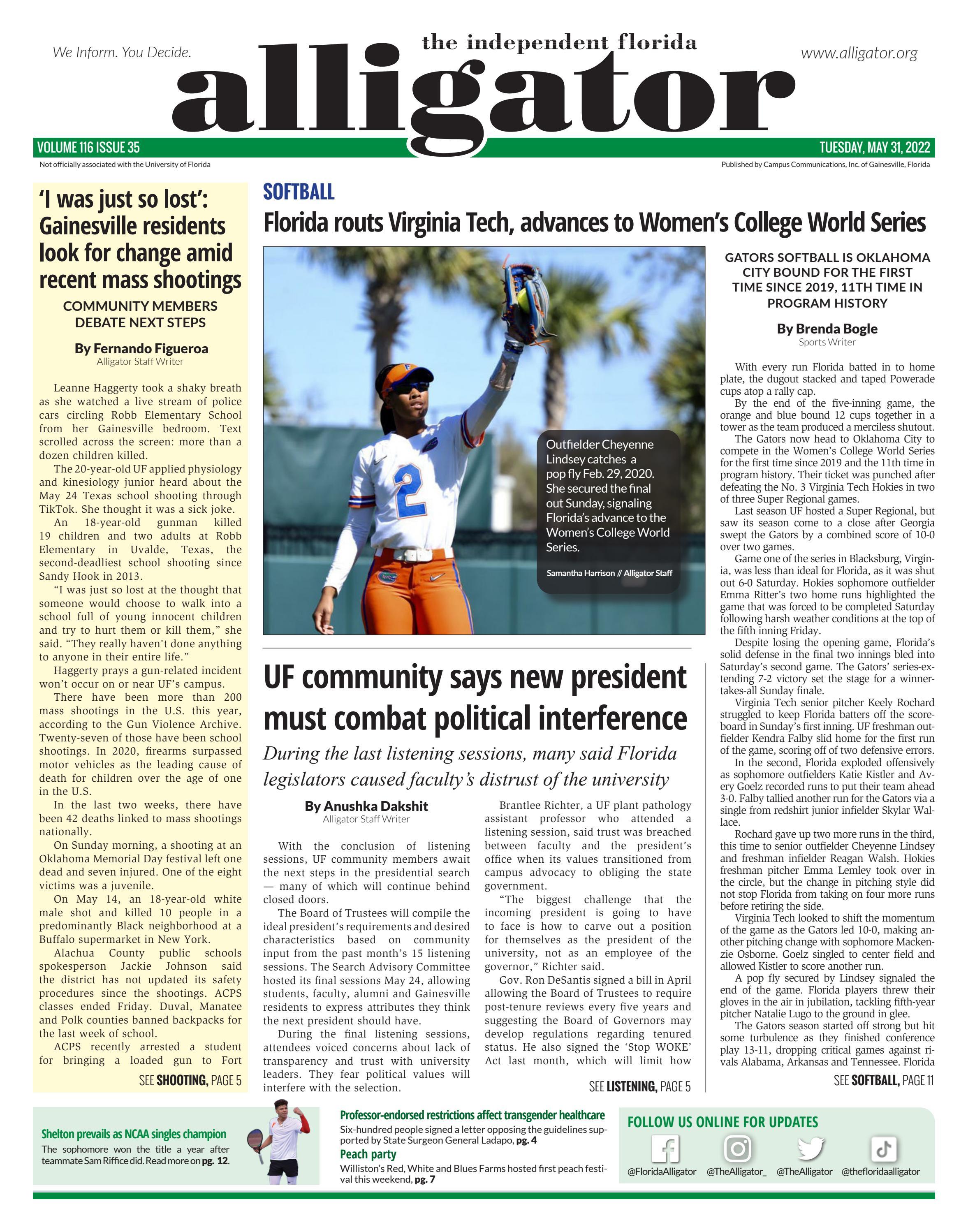 Monday, May 31, 2022 by The Independent Florida Alligator - Issuu