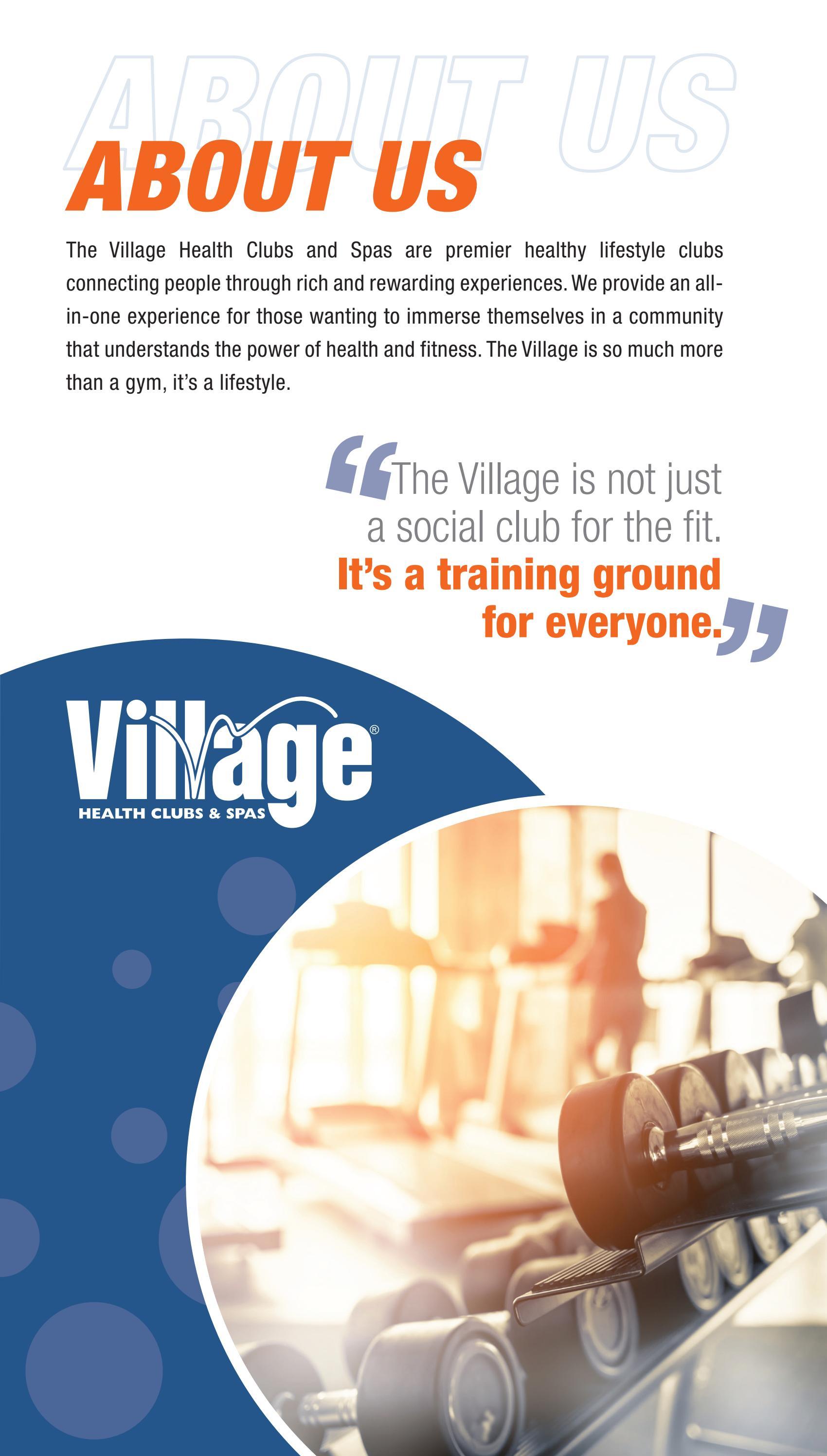 2022 Village Club Brochure by Village Health Clubs and Spas - Issuu