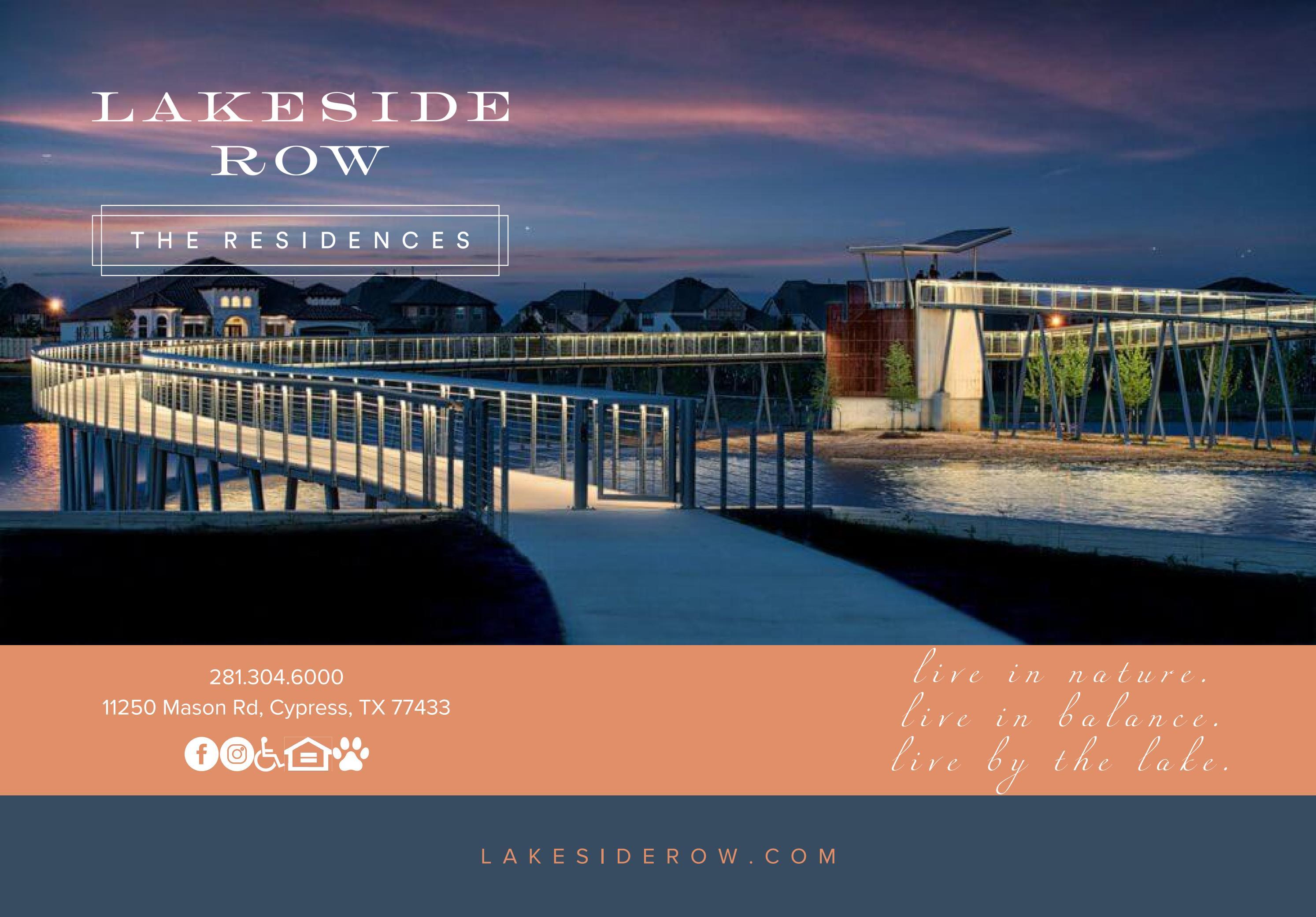 Lakeside Row eBrochure by thedinersteincos - Issuu