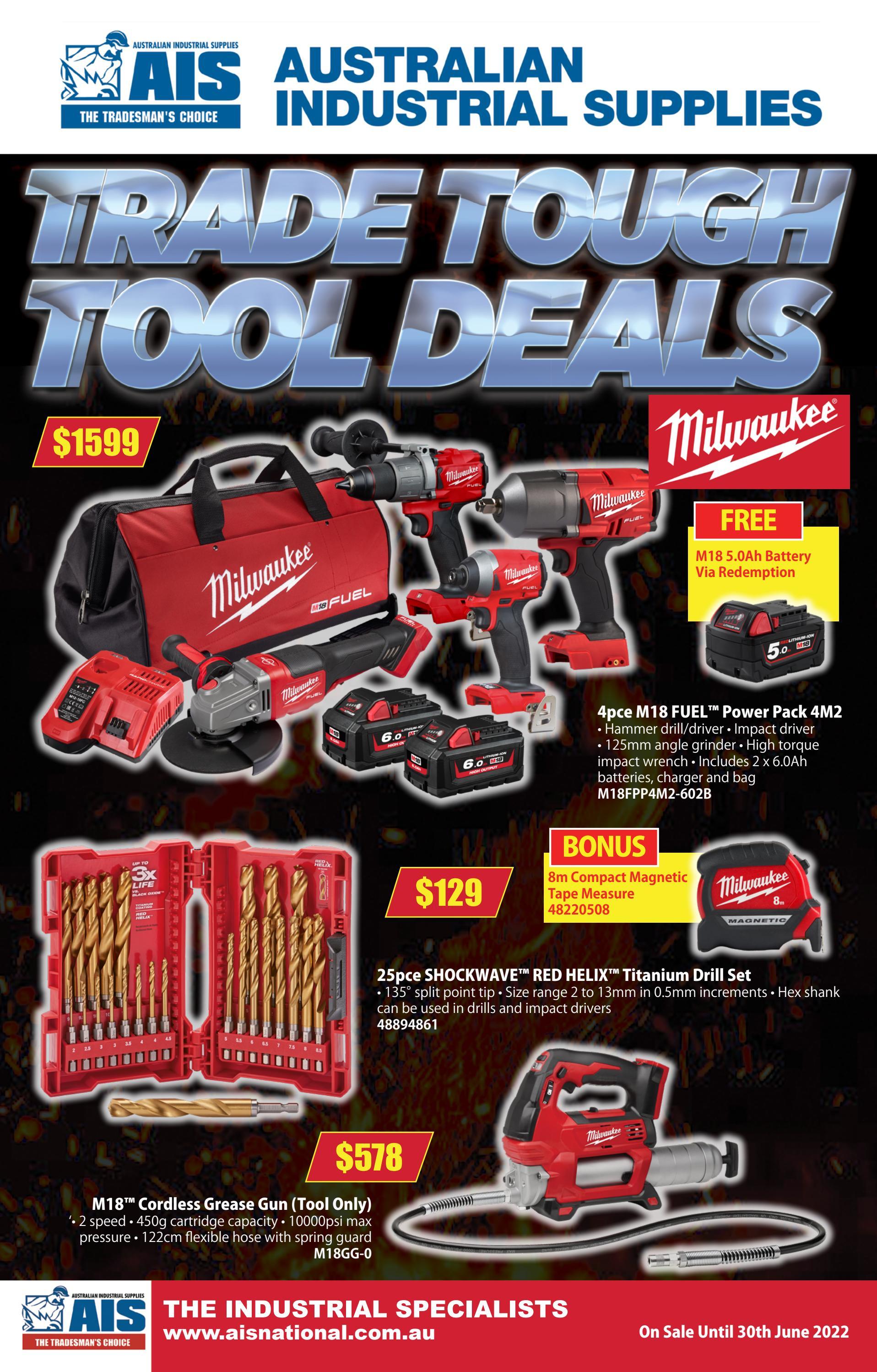 AIS June 2022 TRADE TOUGH TOOL DEALS by Australian Industrial Supplies ...