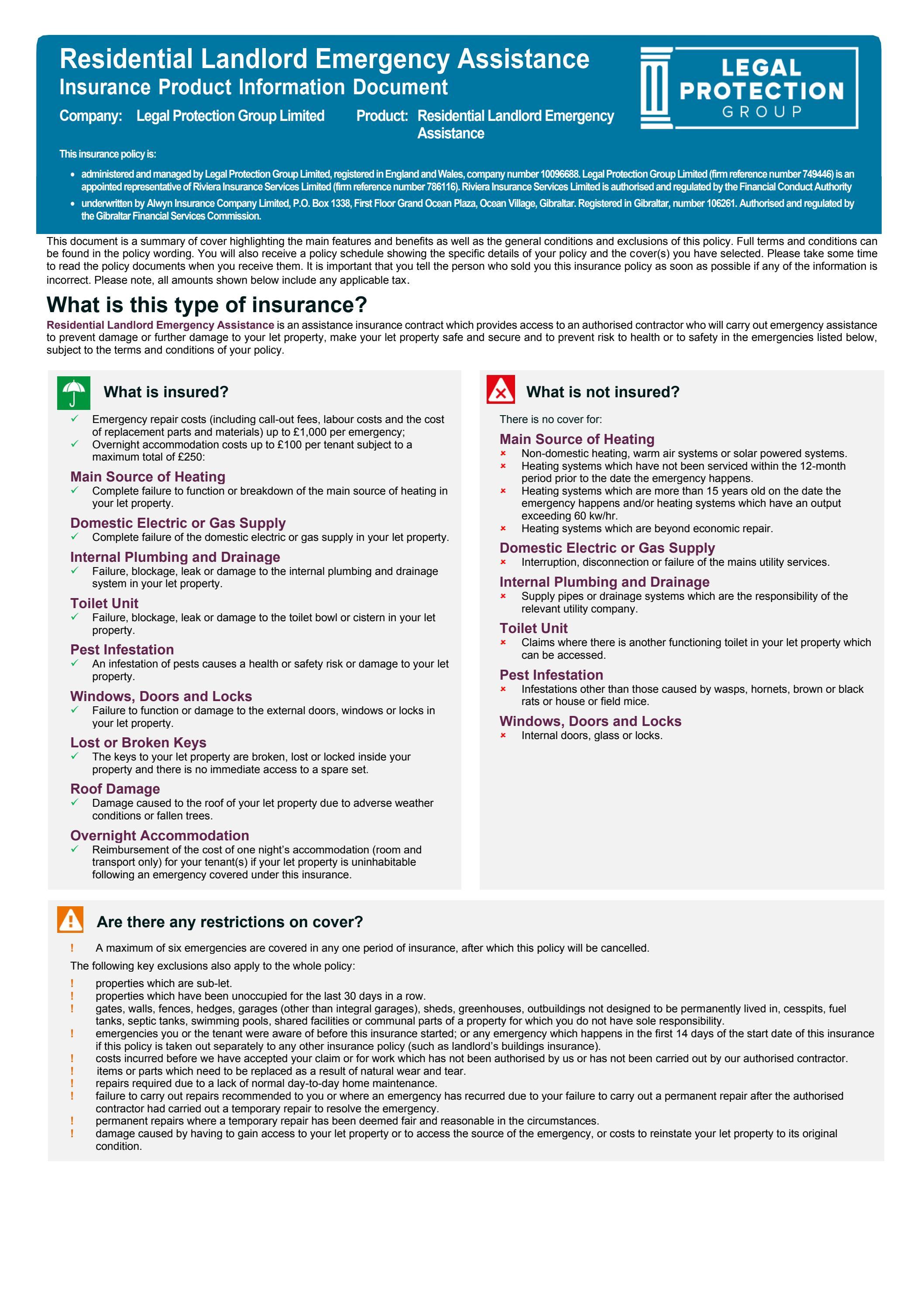 LPG - Residential Landlord Emergency Assistance IPID - June 2022 by ...